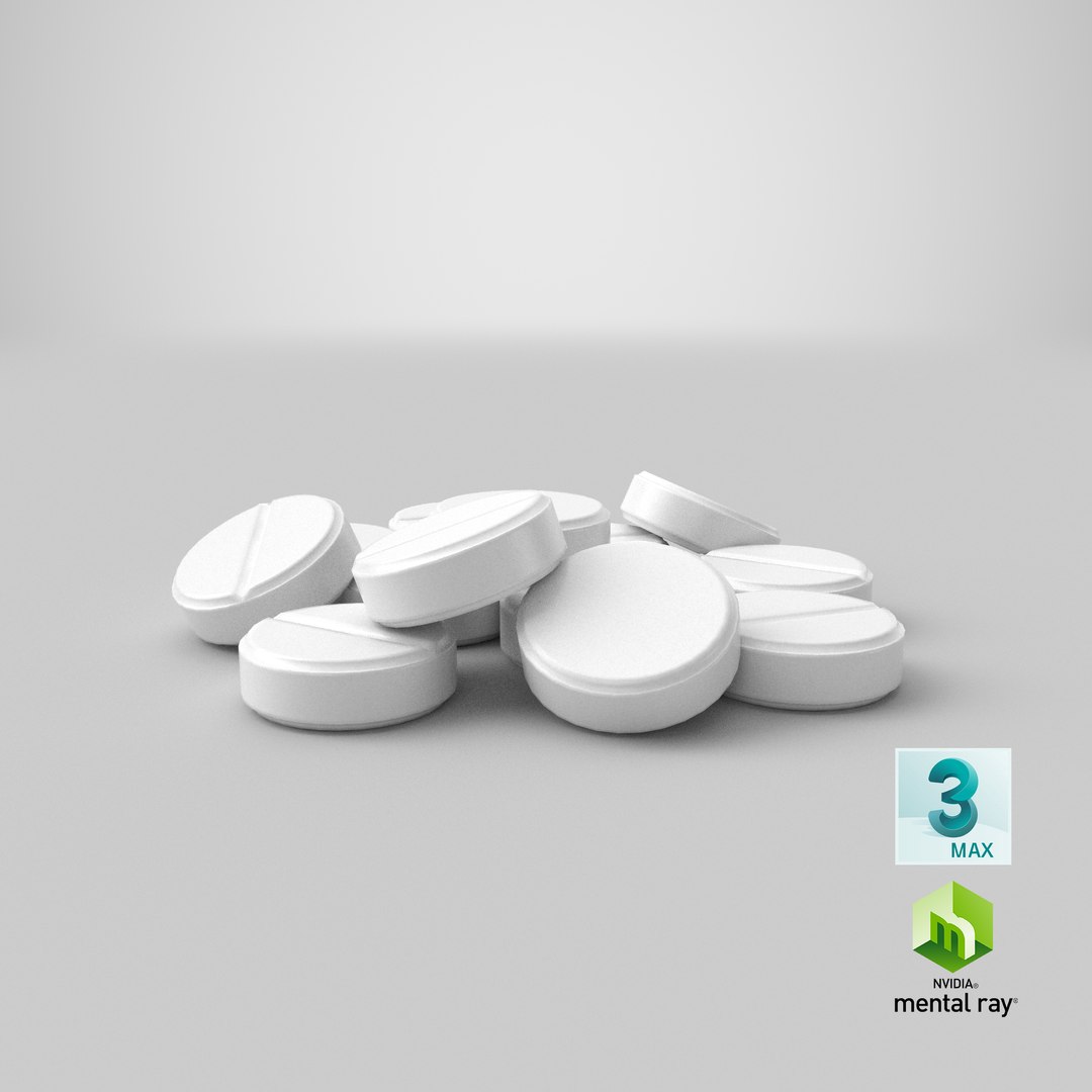 Pill Medication Antibiotic 3D Model - TurboSquid 1406932
