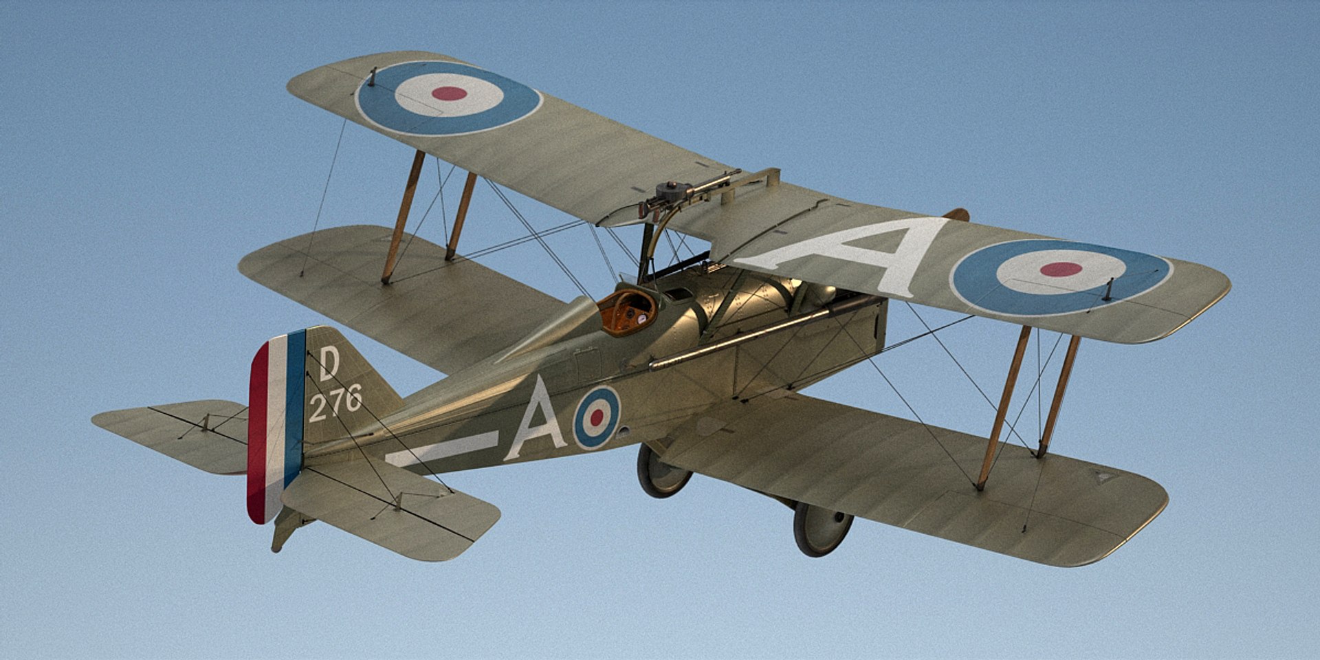 3D Model Royal Aircraft Se5a Edward - TurboSquid 1384361