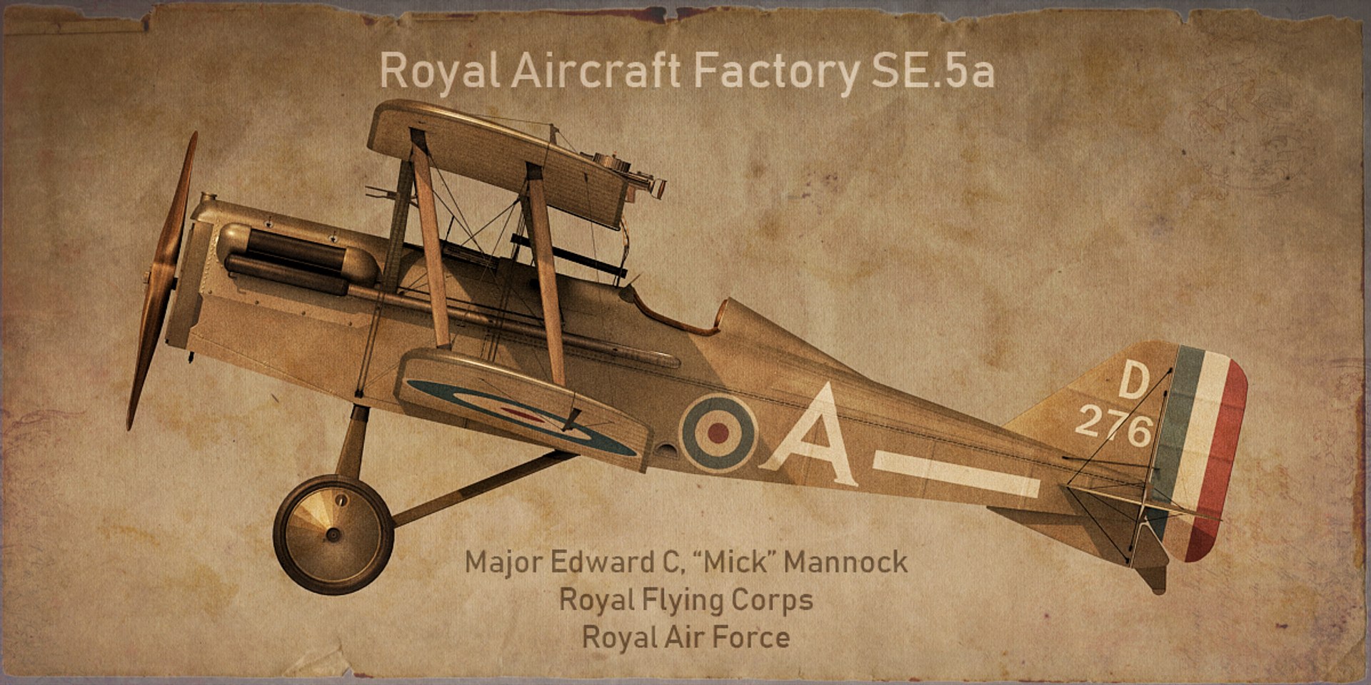 3D Model Royal Aircraft Se5a Edward - TurboSquid 1384361
