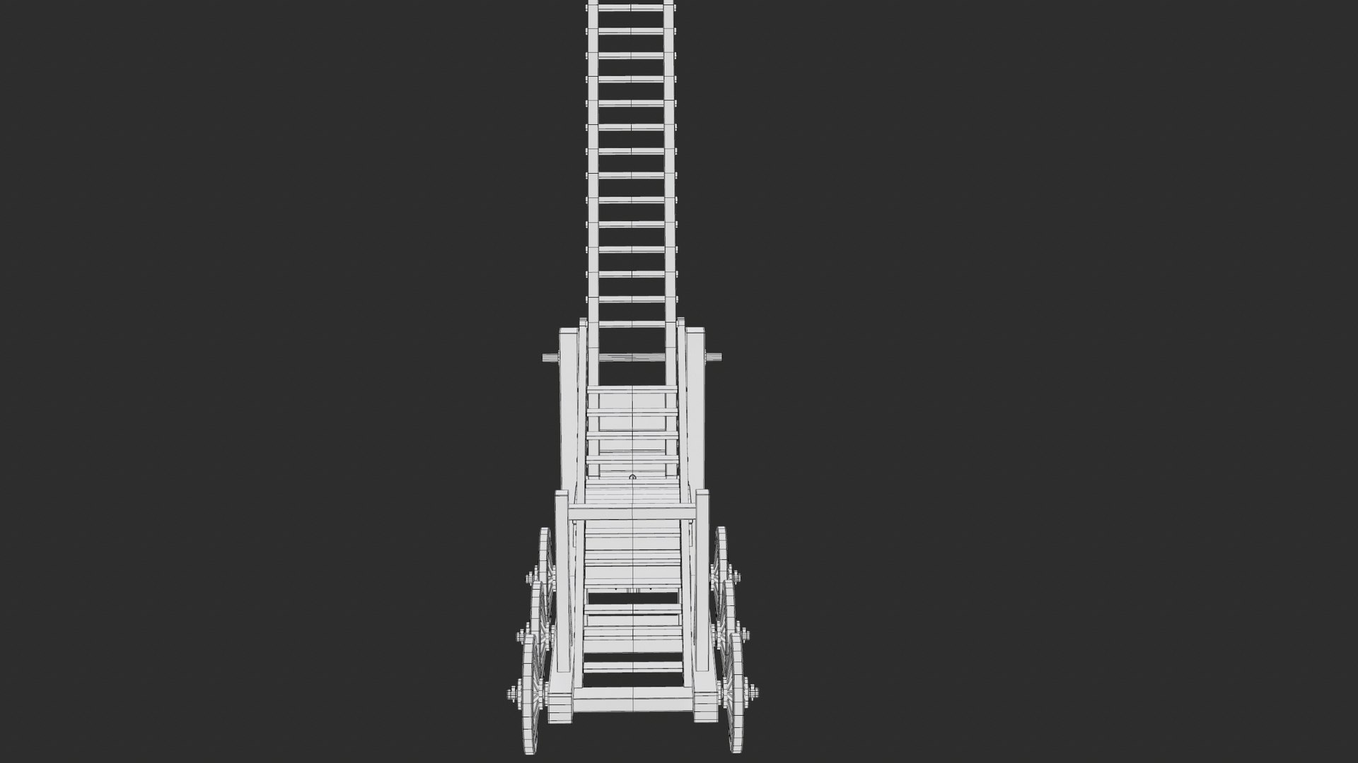 3D Medieval Siege Ladder Opened PBR - TurboSquid 2040386