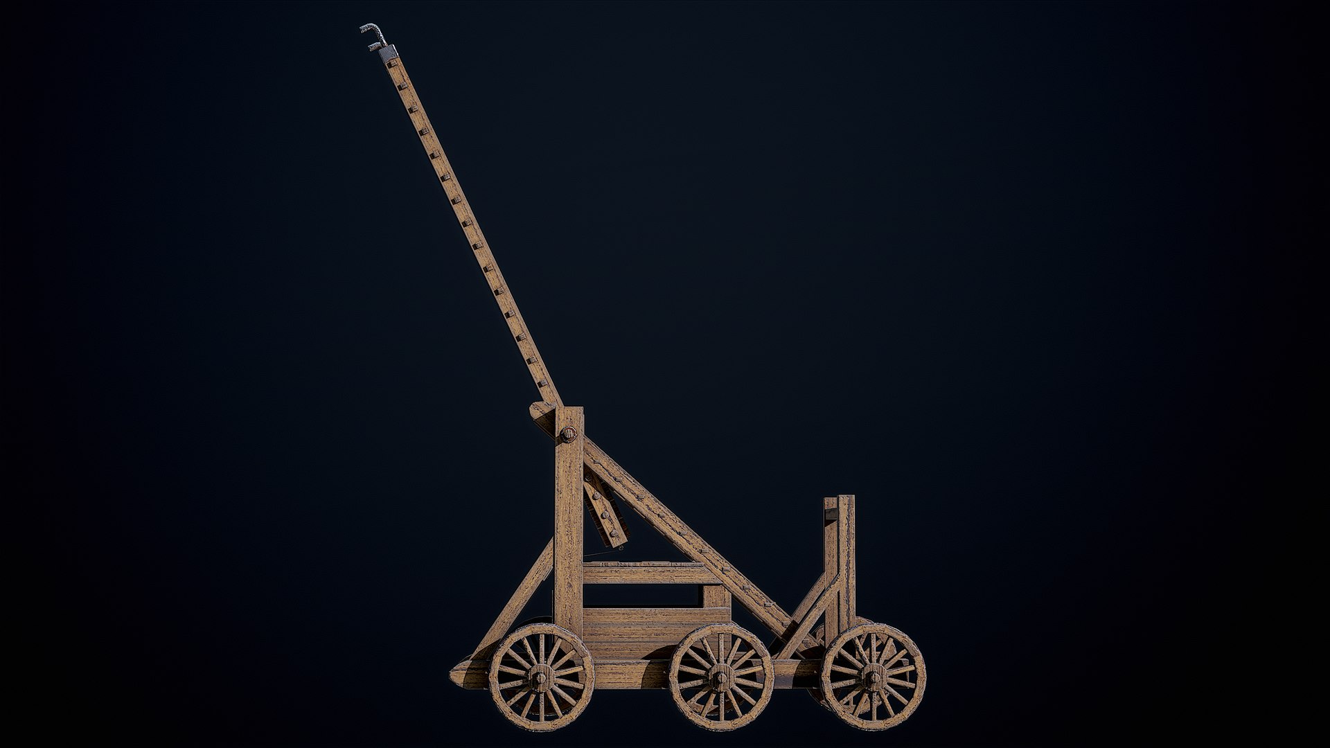 3D Medieval Siege Ladder Opened PBR - TurboSquid 2040386