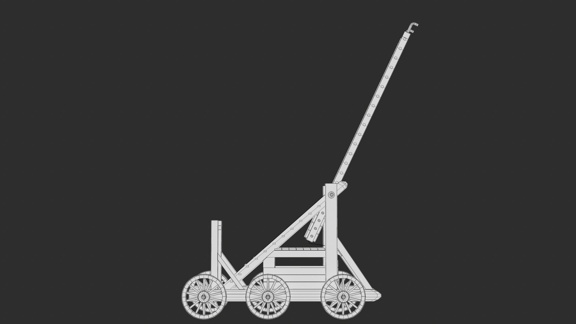 3D Medieval Siege Ladder Opened PBR - TurboSquid 2040386