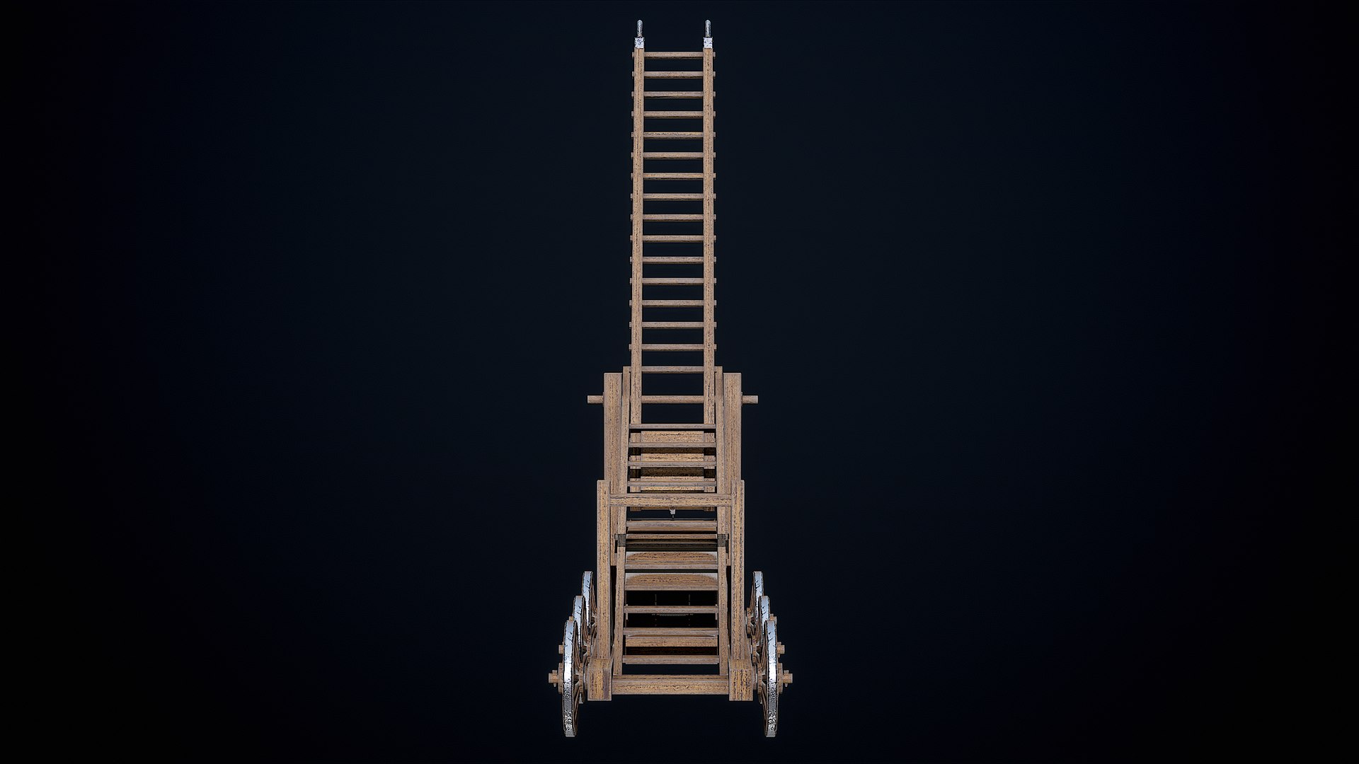 3D Medieval Siege Ladder Opened PBR - TurboSquid 2040386