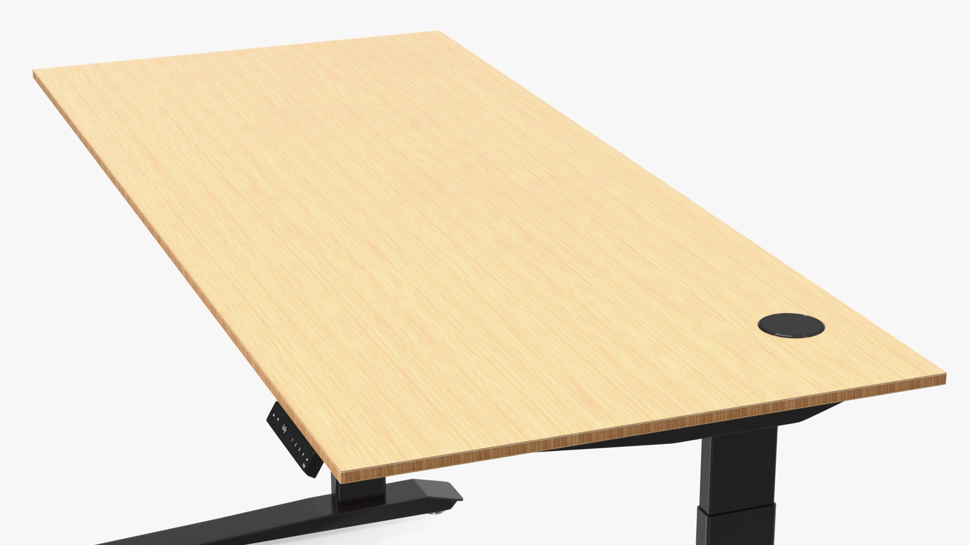 3D Yellow Standing Desk Workstation - TurboSquid 2029481