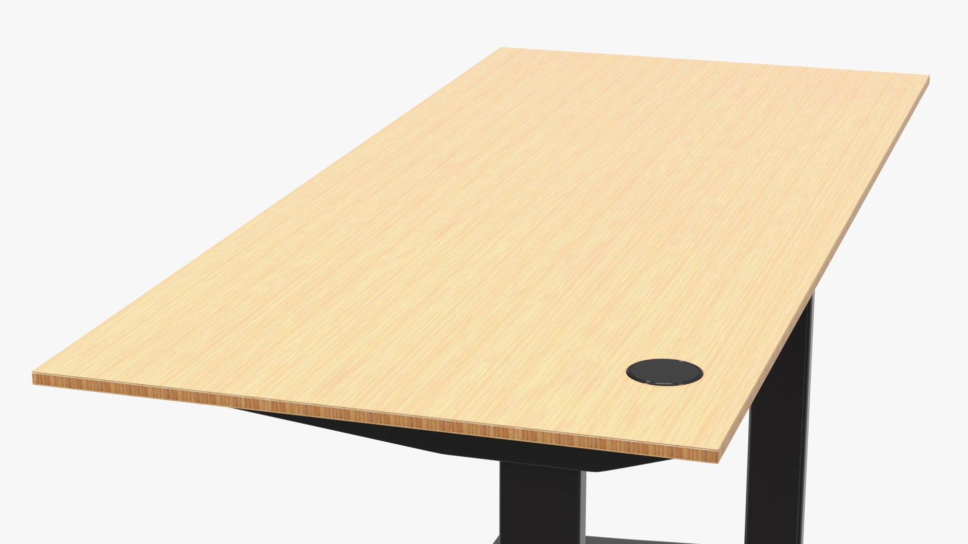 3D Yellow Standing Desk Workstation - TurboSquid 2029481