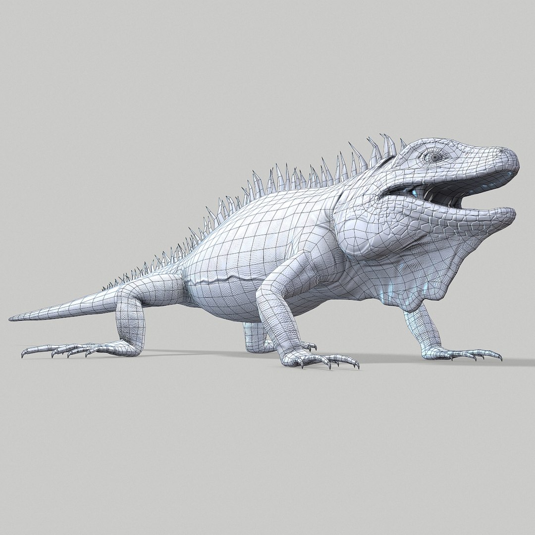 Iguana Blue 3D Model - TurboSquid 1452590