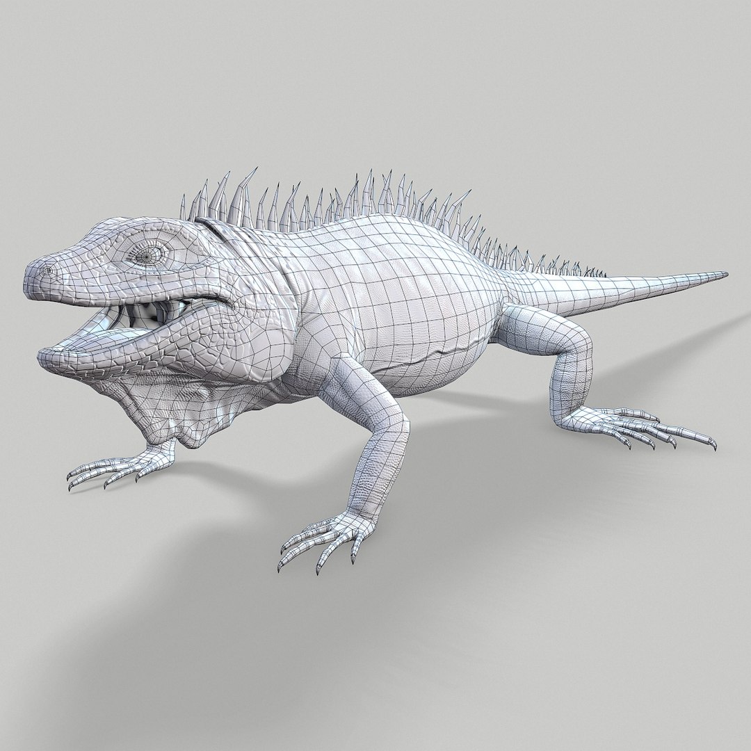 Iguana Blue 3D Model - TurboSquid 1452590