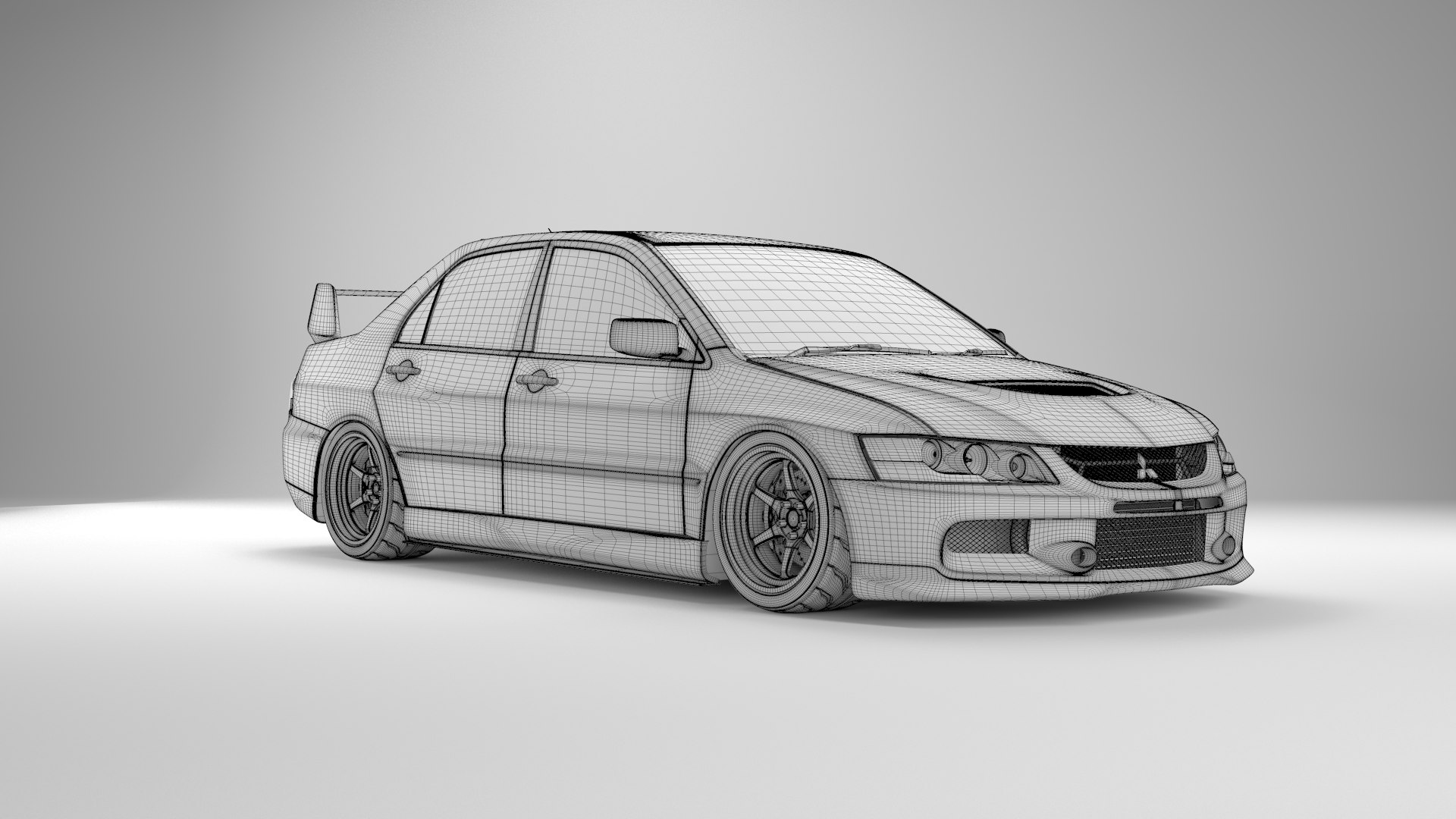Mitsubishi Lancer Evolution IX Model - TurboSquid 2039217