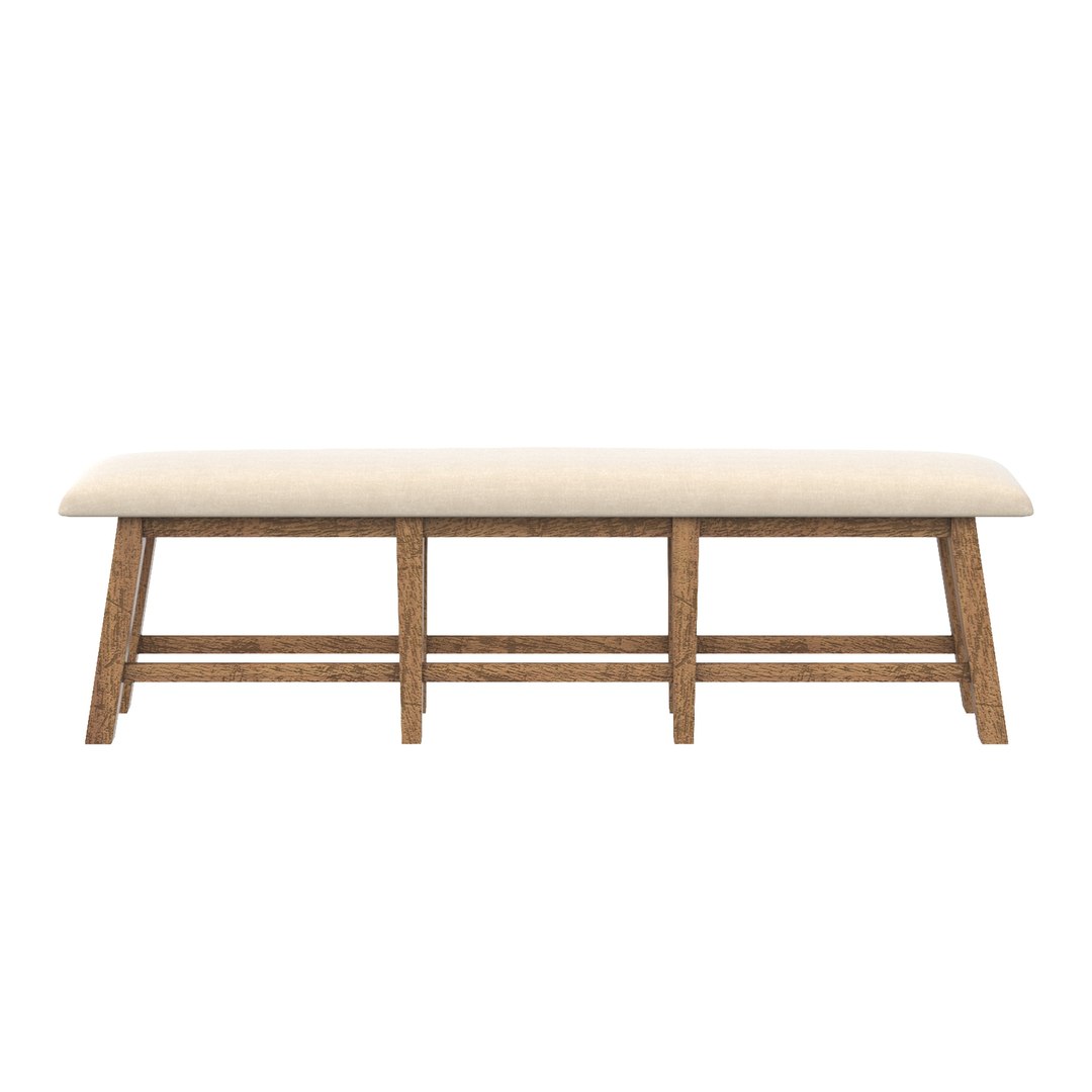 Jofran Furniture Telluride Naturally Distressed Counter Bench 3D ...