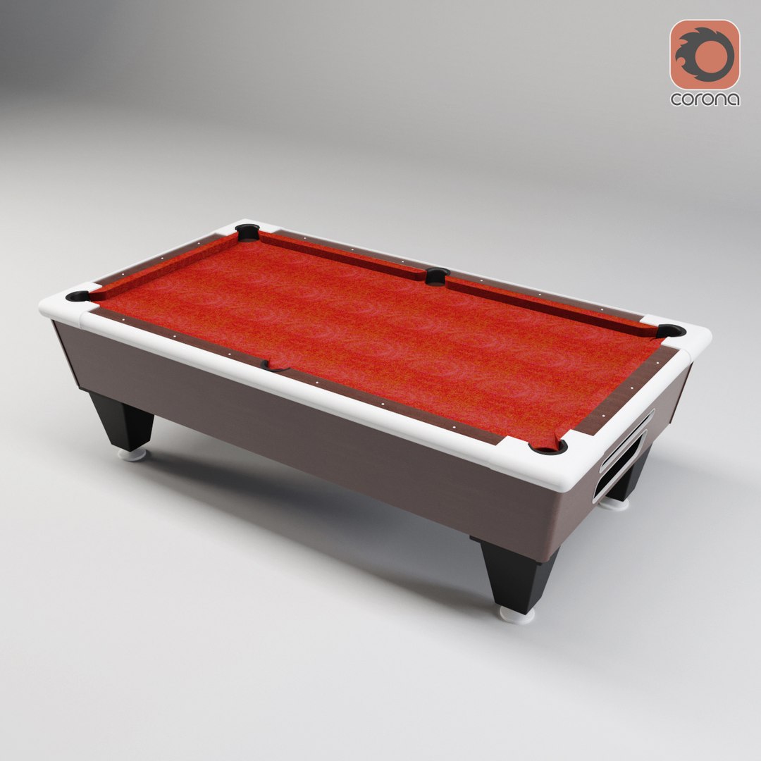 3d Pool Red Model