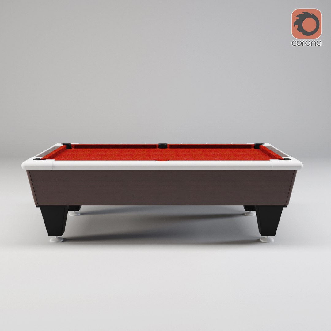 3d Pool Red Model