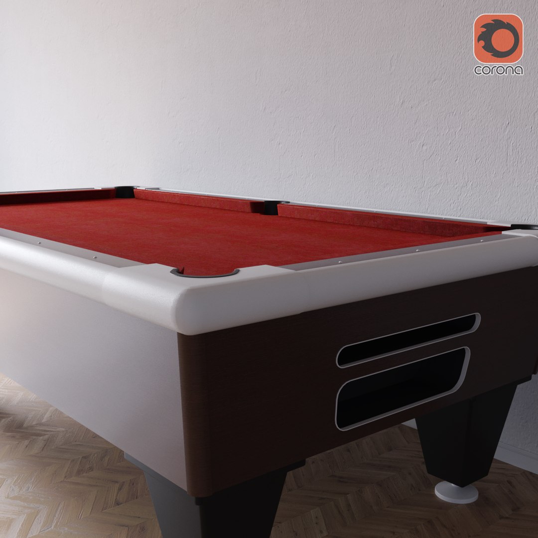 3d Pool Red Model