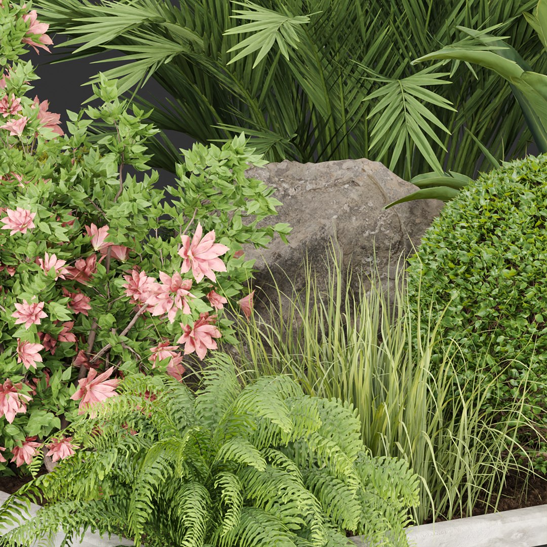 3D Outdoor Garden Plants Collection Vol 97 - TurboSquid 1973313