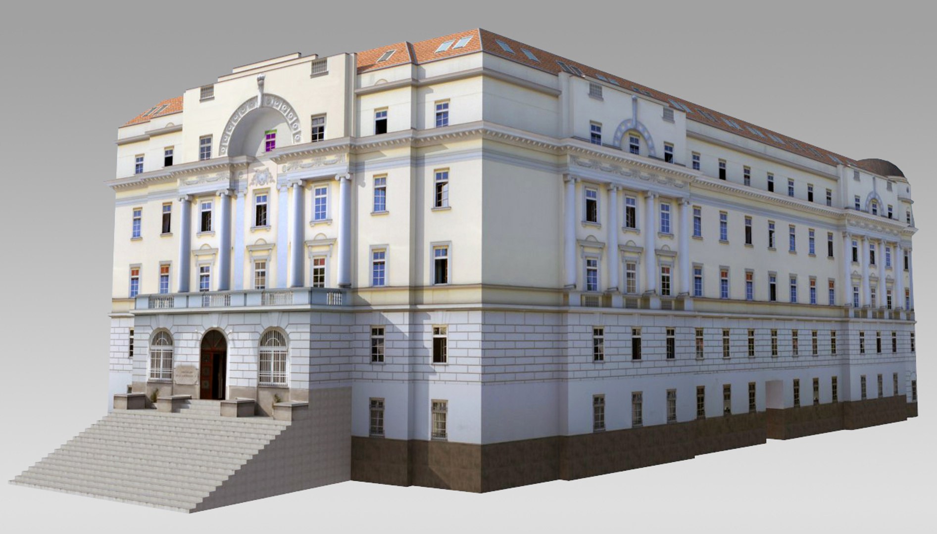 Dormitory Building Government 3d Model