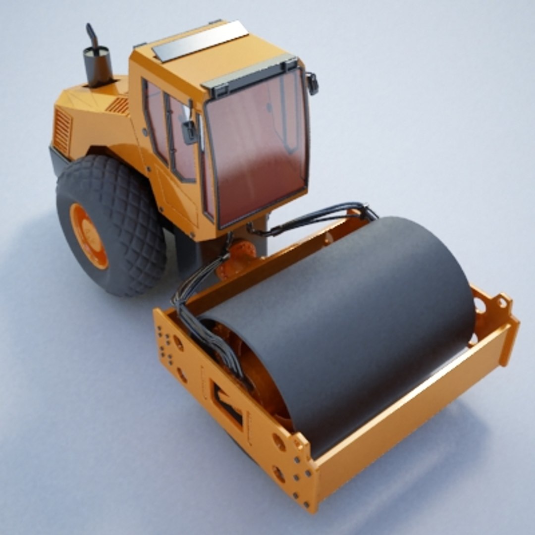 Road Roller Construction - 3d Model