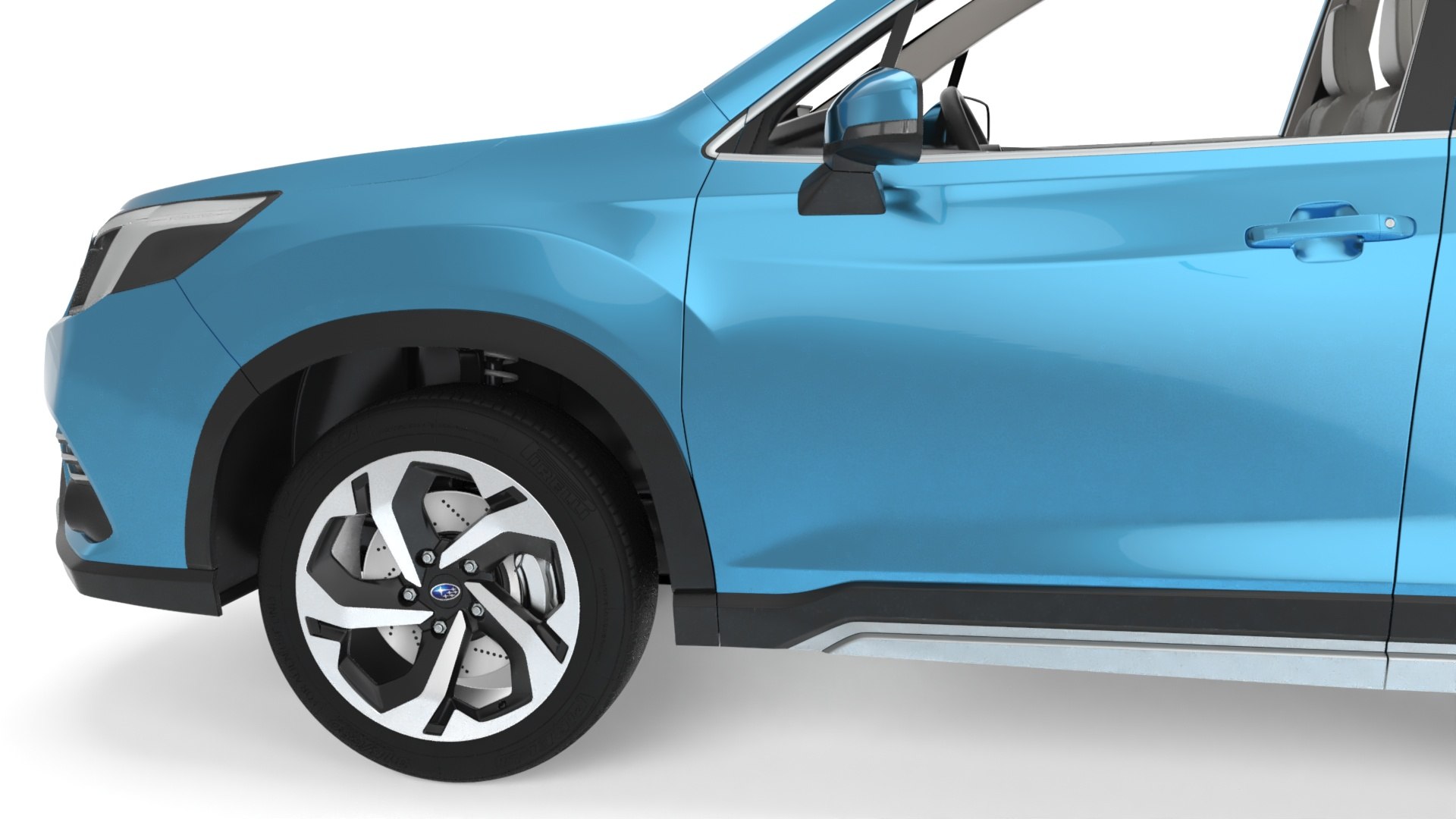 Blue Subaru Forester 2022 Simplified 3D Model - TurboSquid 2322910