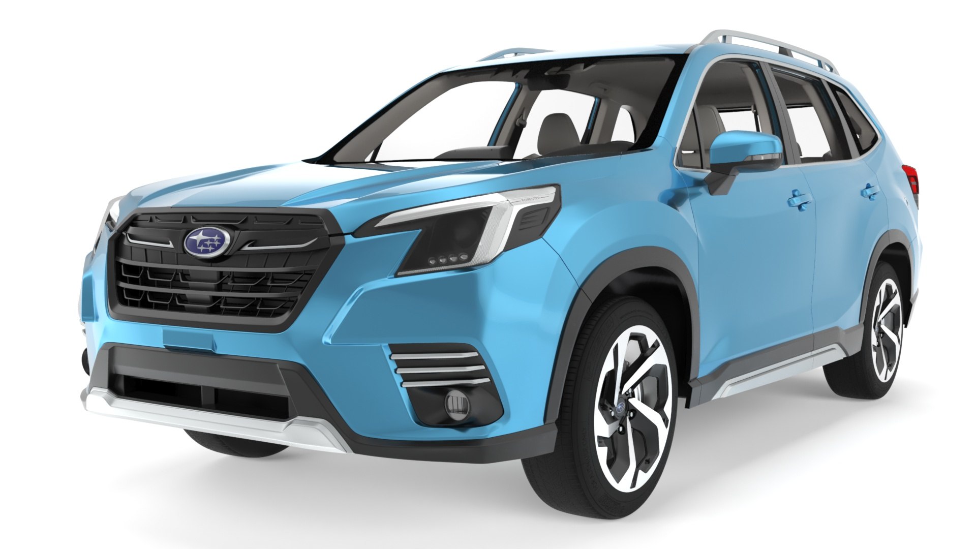Blue Subaru Forester 2022 Simplified 3D Model - TurboSquid 2322910