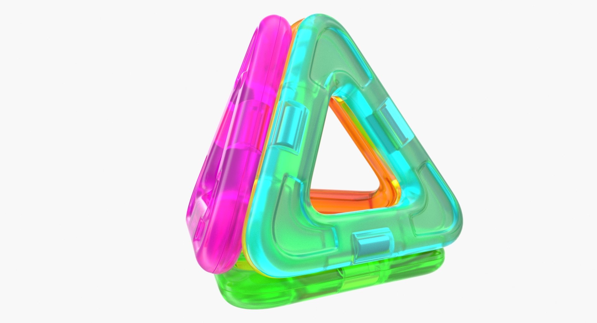 3D magnetic designer triangles set - TurboSquid 1337523