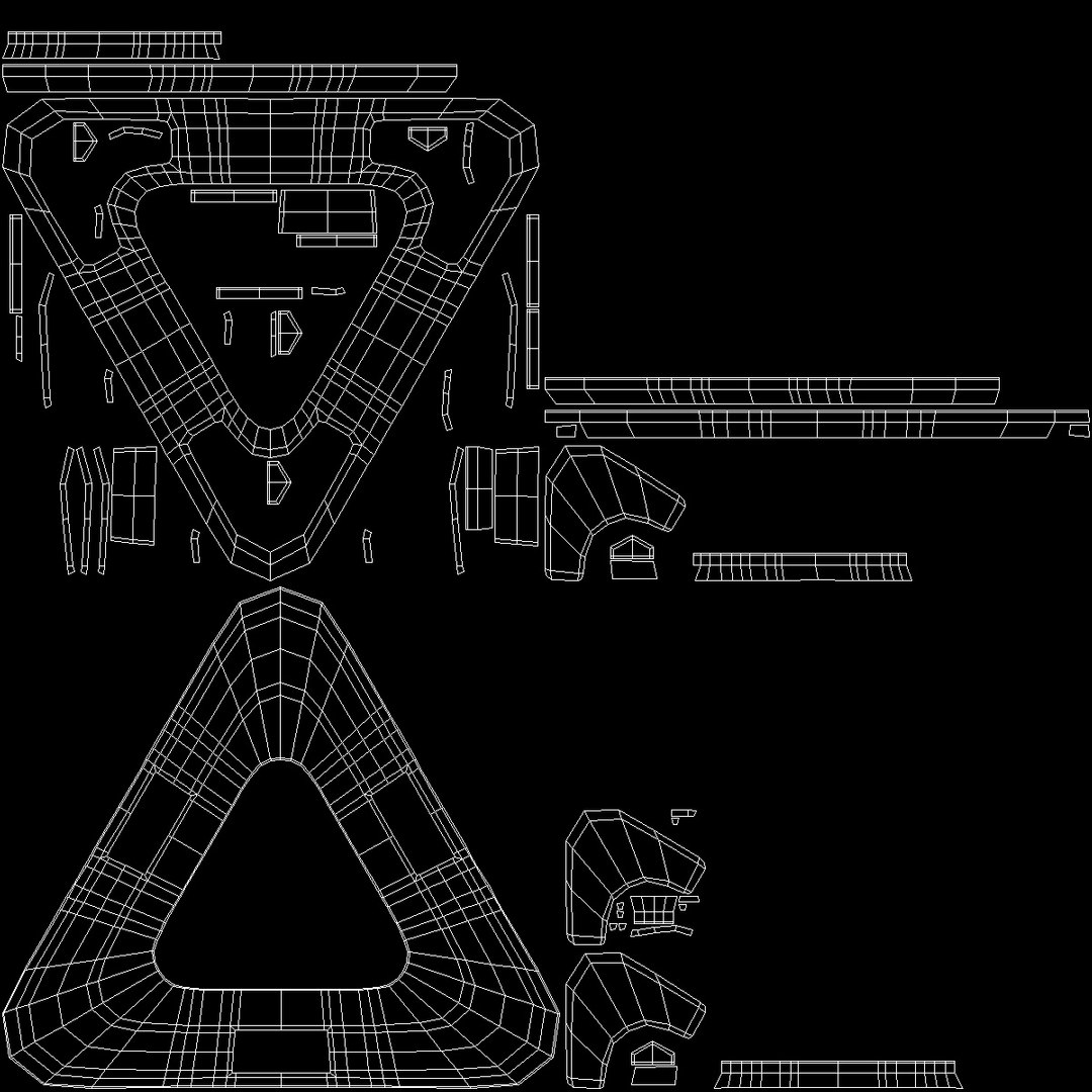 3D magnetic designer triangles set - TurboSquid 1337523