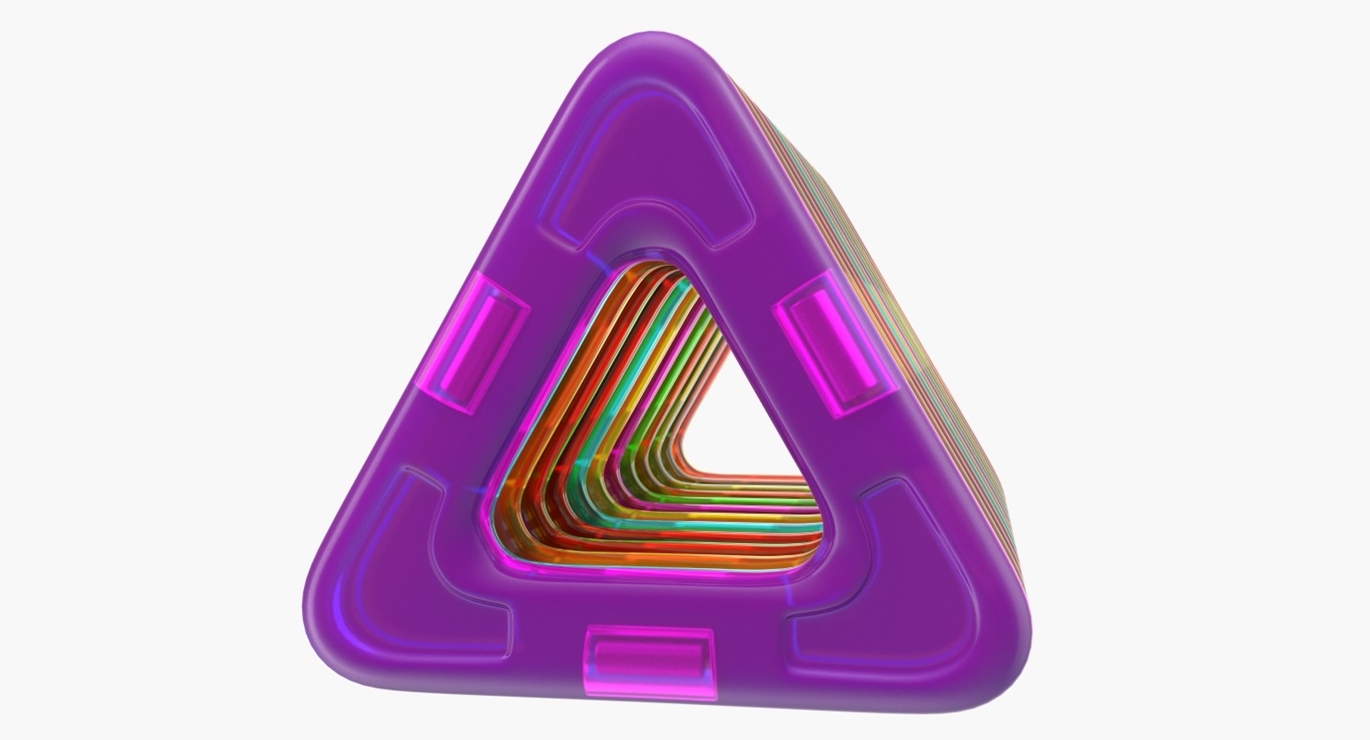 3D magnetic designer triangles set - TurboSquid 1337523