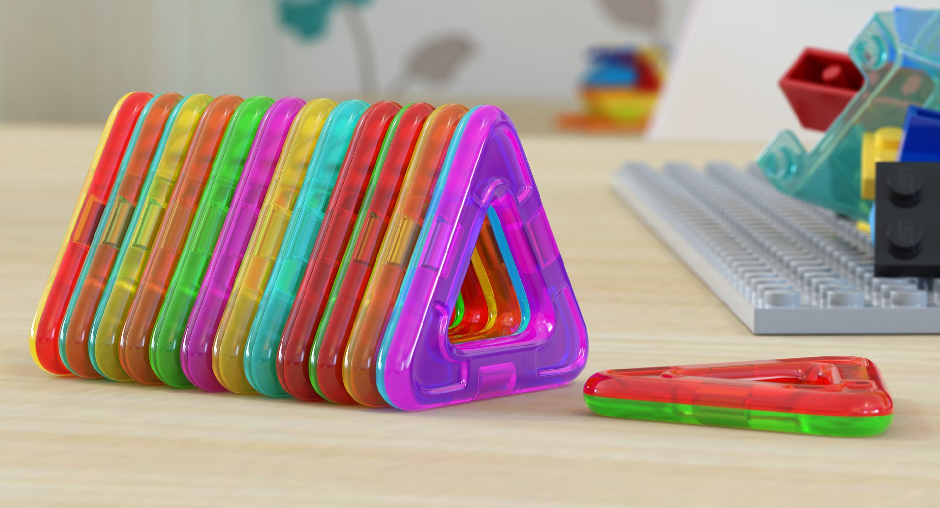 3D magnetic designer triangles set - TurboSquid 1337523