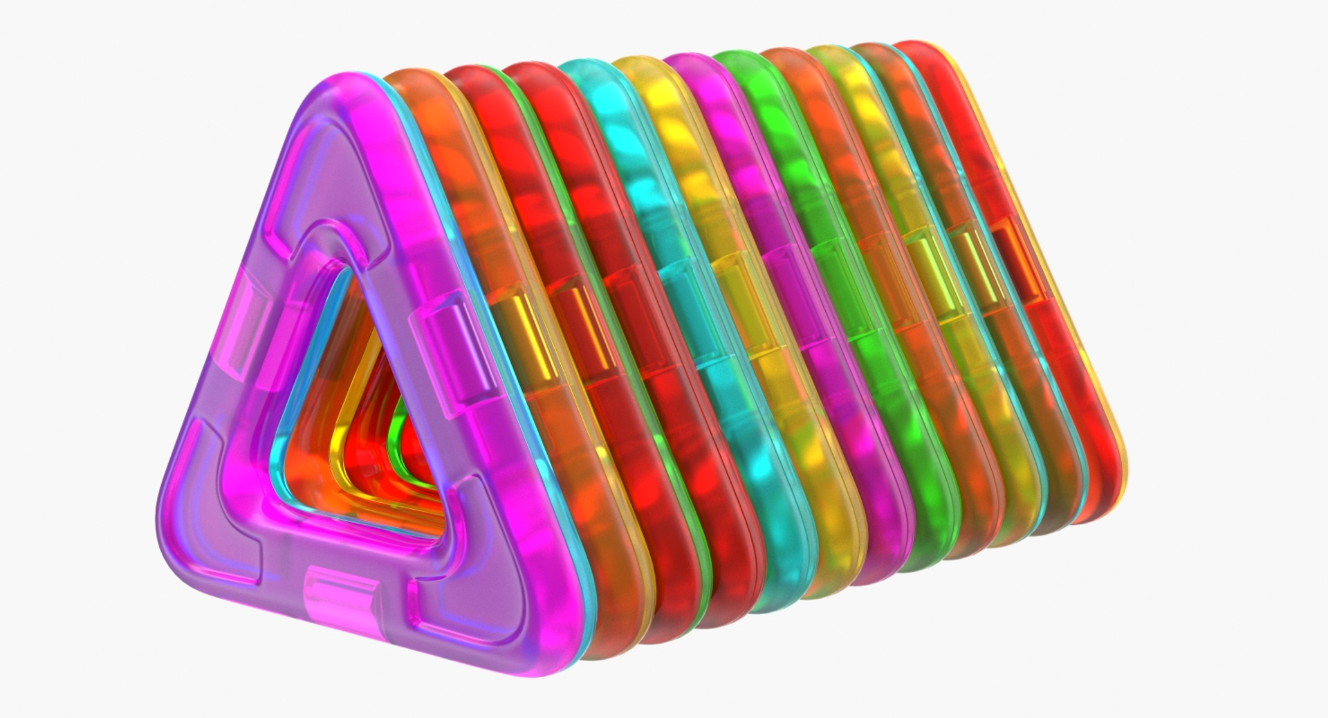 3D magnetic designer triangles set - TurboSquid 1337523