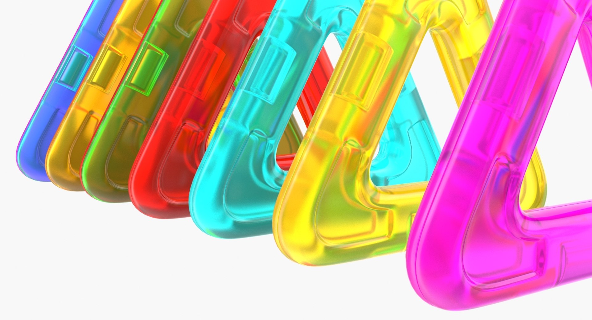 3D magnetic designer triangles set - TurboSquid 1337523