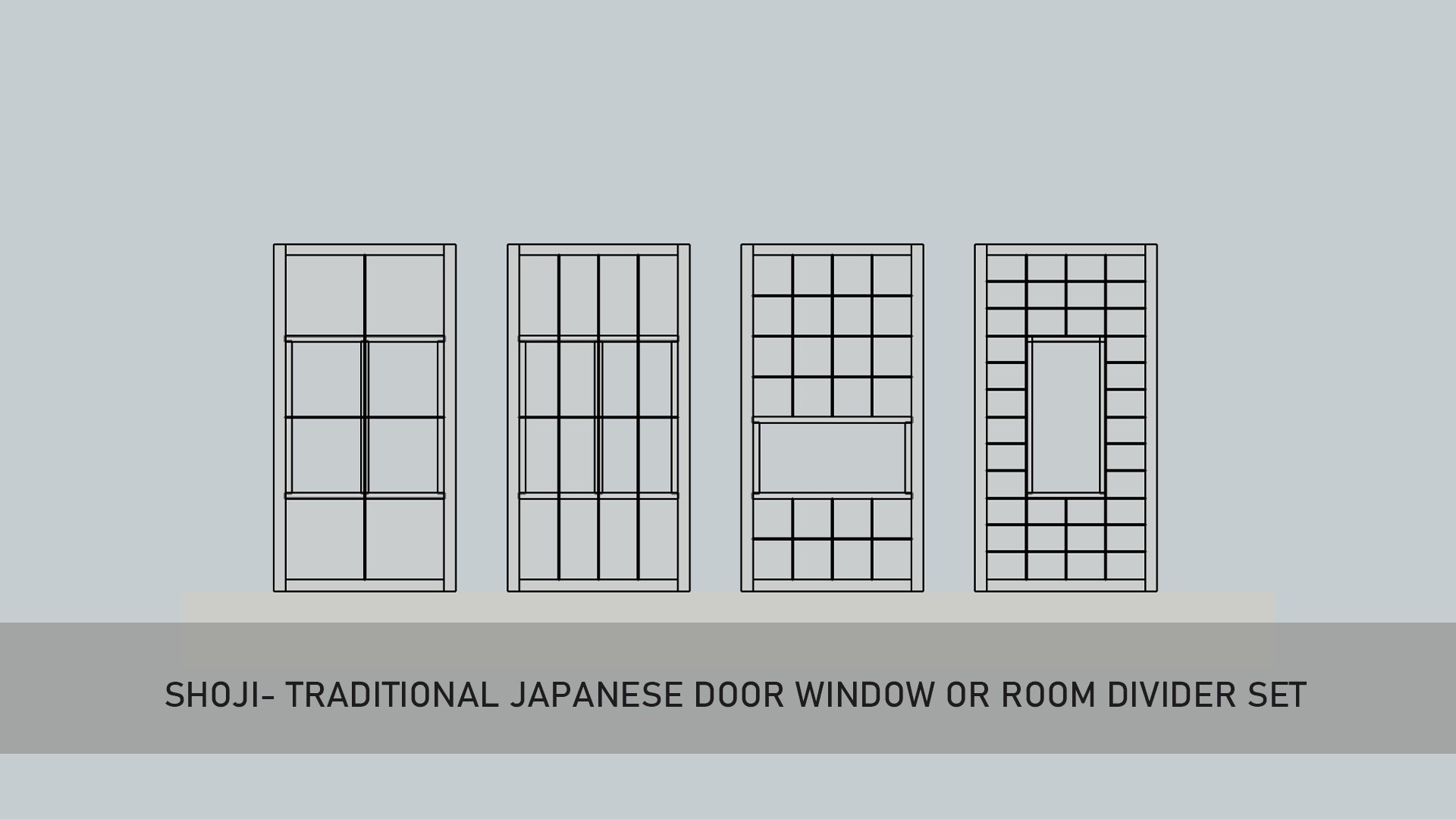Shoji- Traditional Japanese Door Window Or Room Divider With ...
