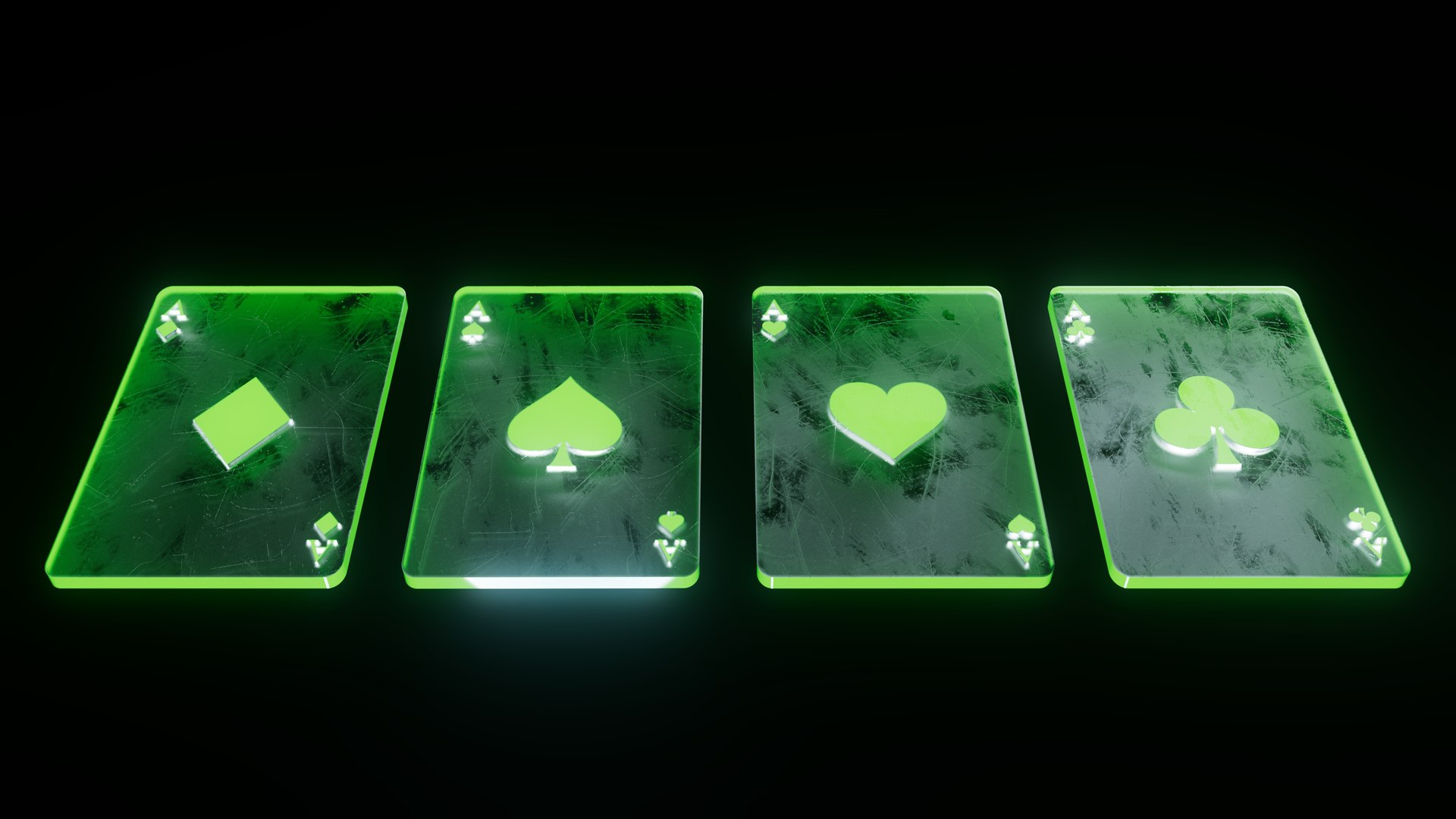 Free Neon Cards 3D Model - TurboSquid 1995344
