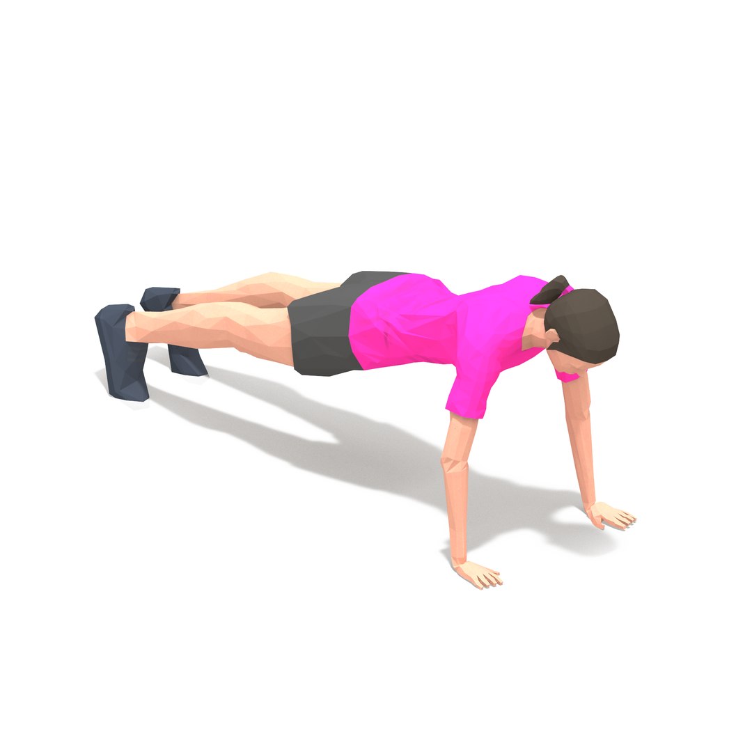 3D exercise woman - TurboSquid 1706667