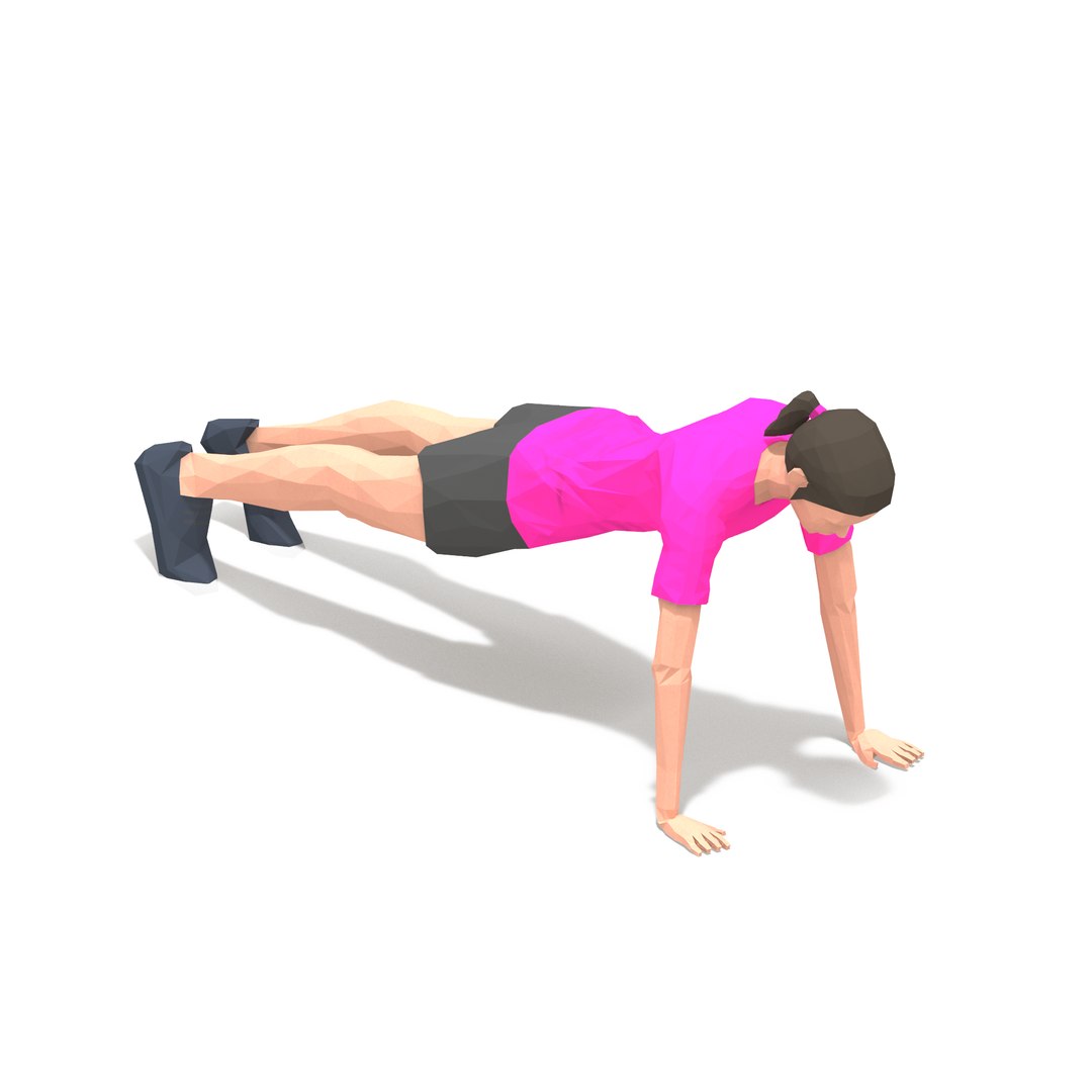 3D exercise woman - TurboSquid 1706667