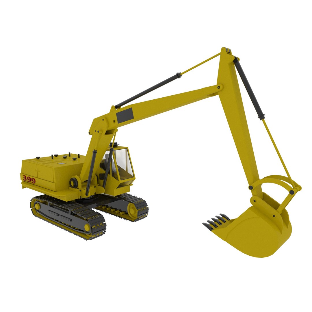 3D Crawler Excavator model - TurboSquid 2139547