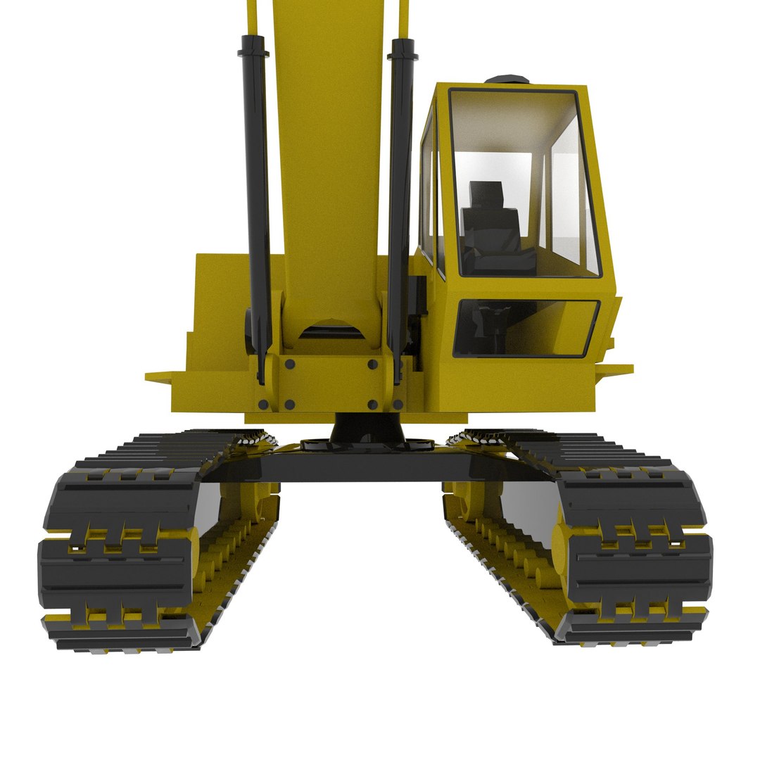 3D Crawler Excavator model - TurboSquid 2139547