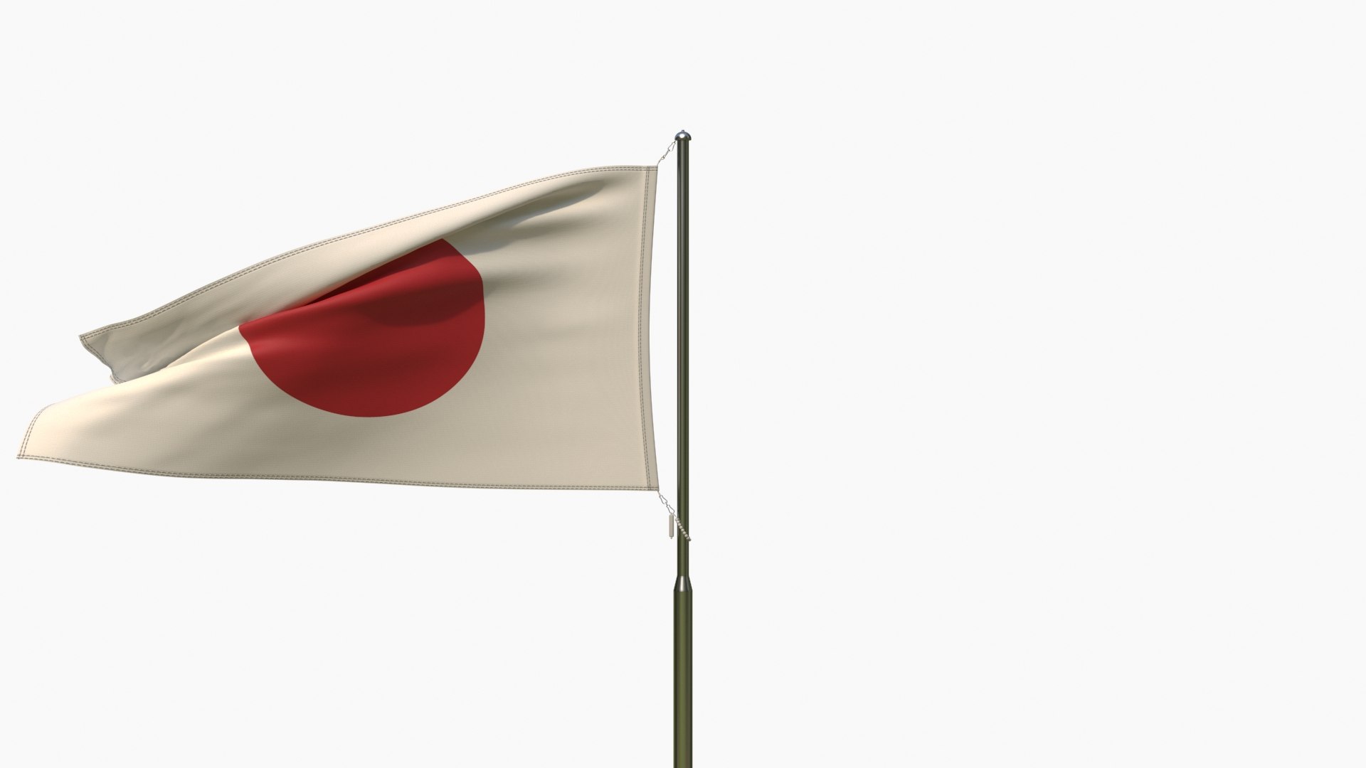 3D Animated Japan Flag Model - TurboSquid 1795023