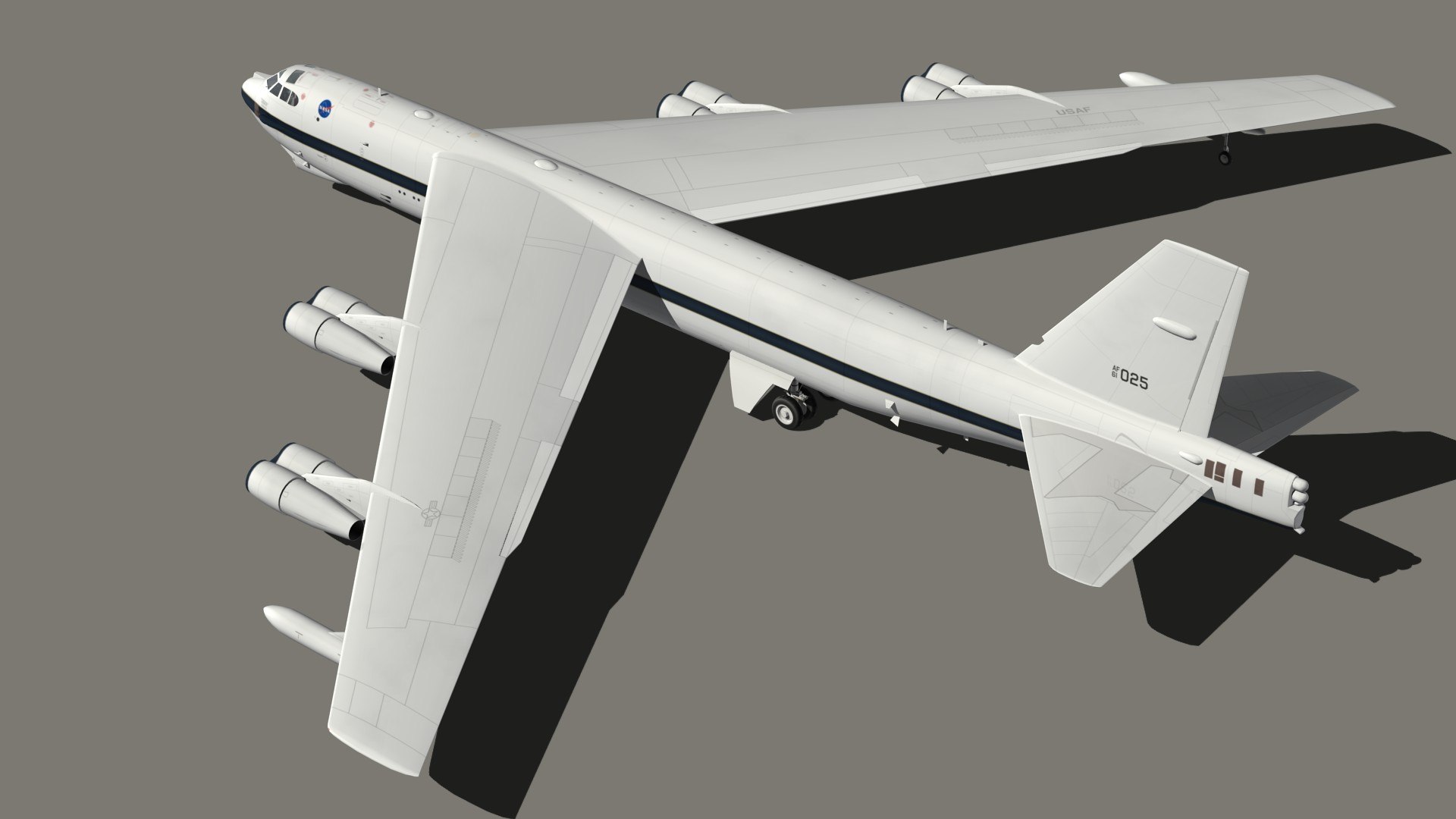 3D Boeing B52 NASA Model - TurboSquid 2088147