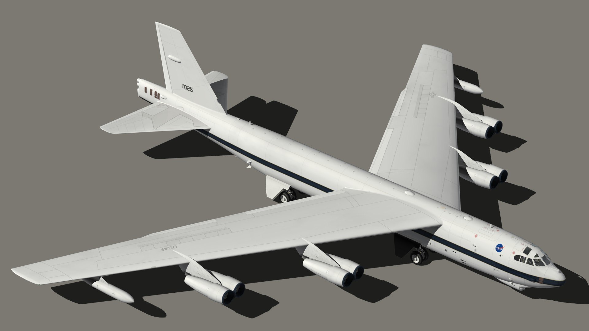 3D Boeing B52 NASA Model - TurboSquid 2088147