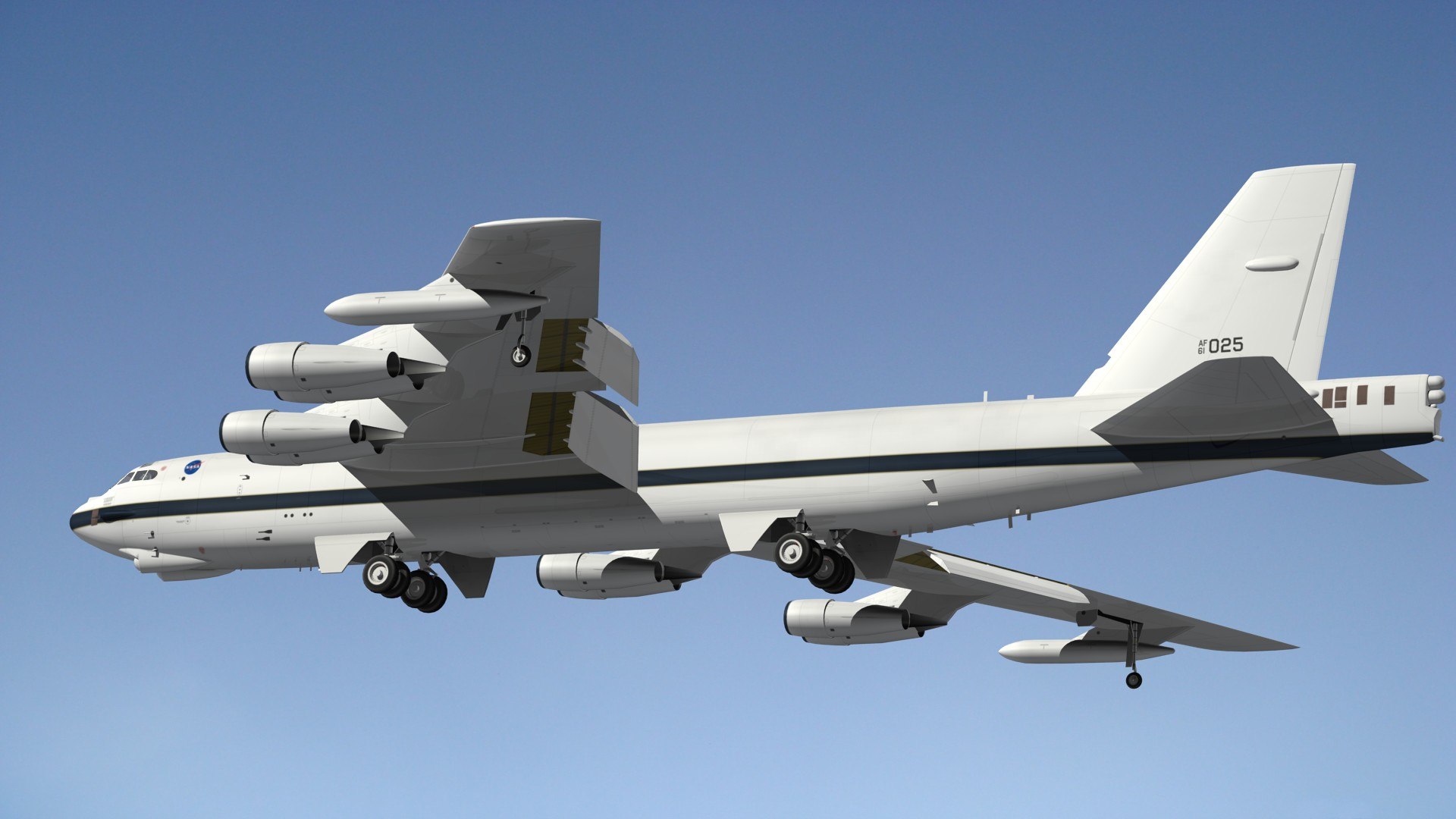 3D Boeing B52 NASA Model - TurboSquid 2088147