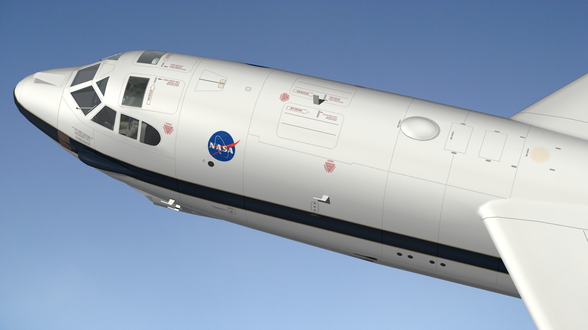 3D Boeing B52 NASA Model - TurboSquid 2088147