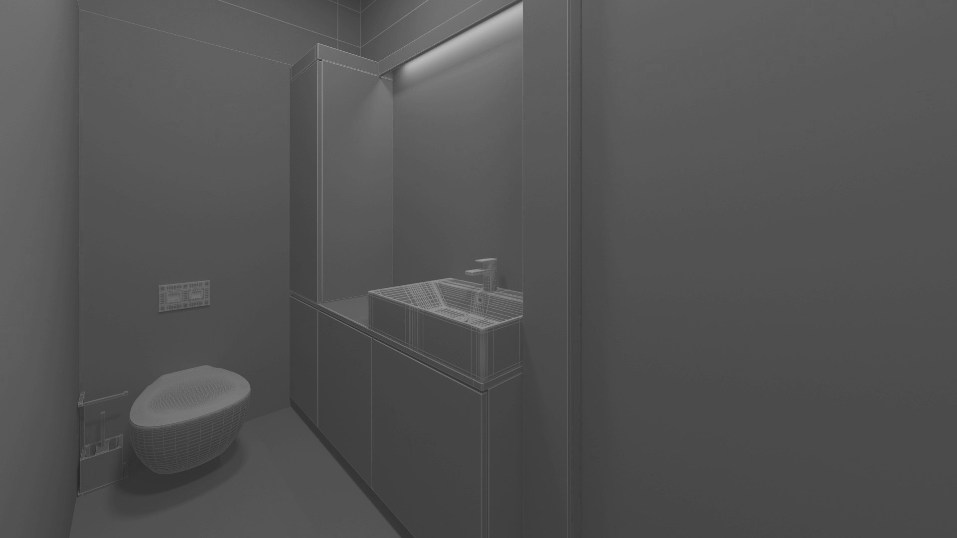 Small Flat Interior 3D Model - TurboSquid 2027037