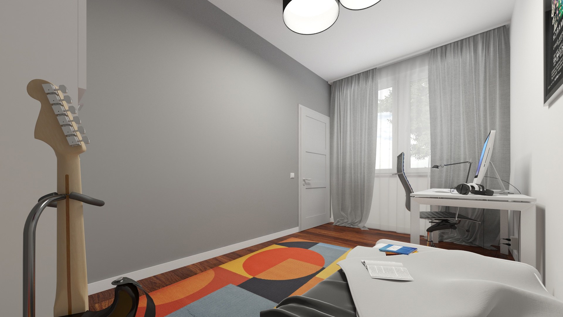 Small Flat Interior 3D Model - TurboSquid 2027037