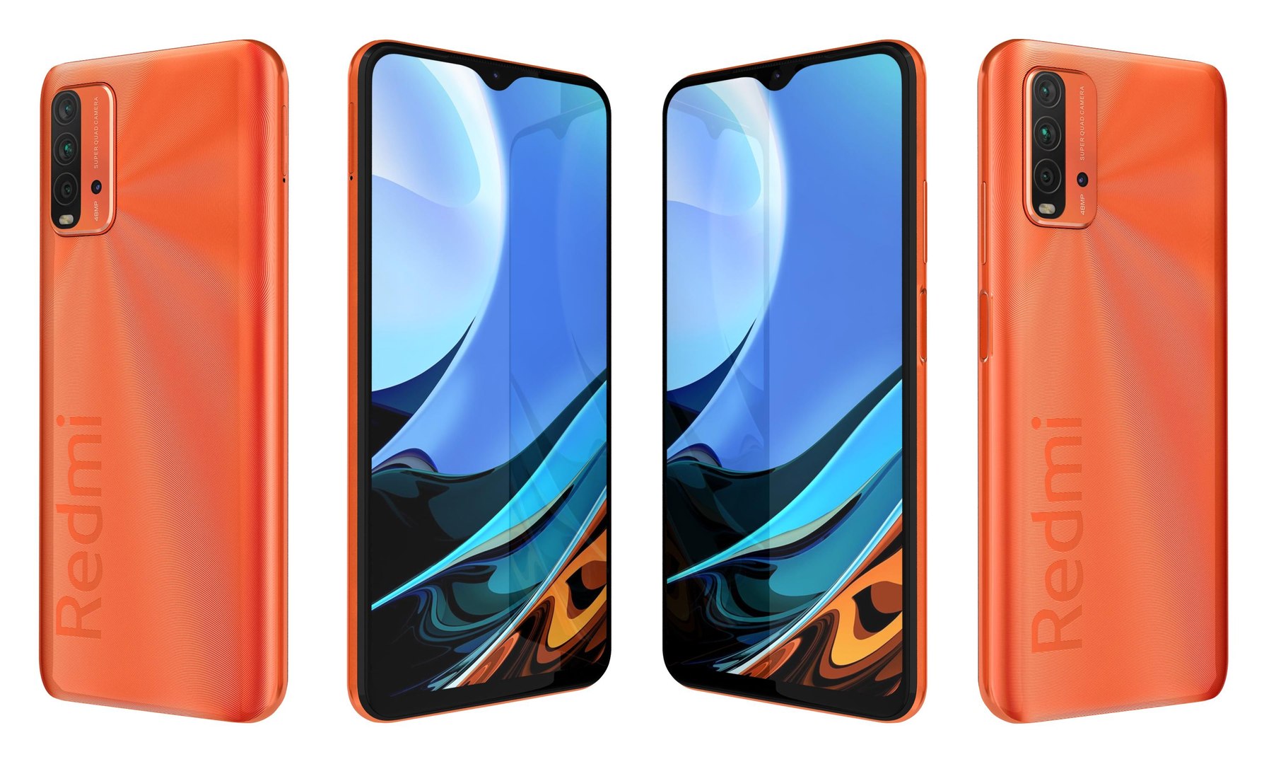 Xiaomi Redmi 9T Sunrise Orange 3D Model - TurboSquid 1736890