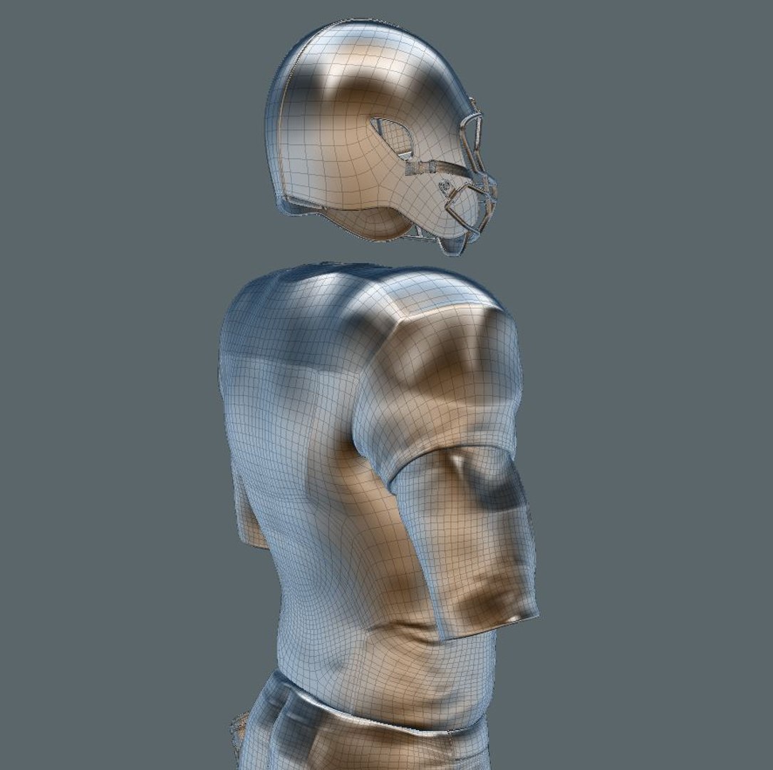 3D American Football Uniform Model - TurboSquid 1517710