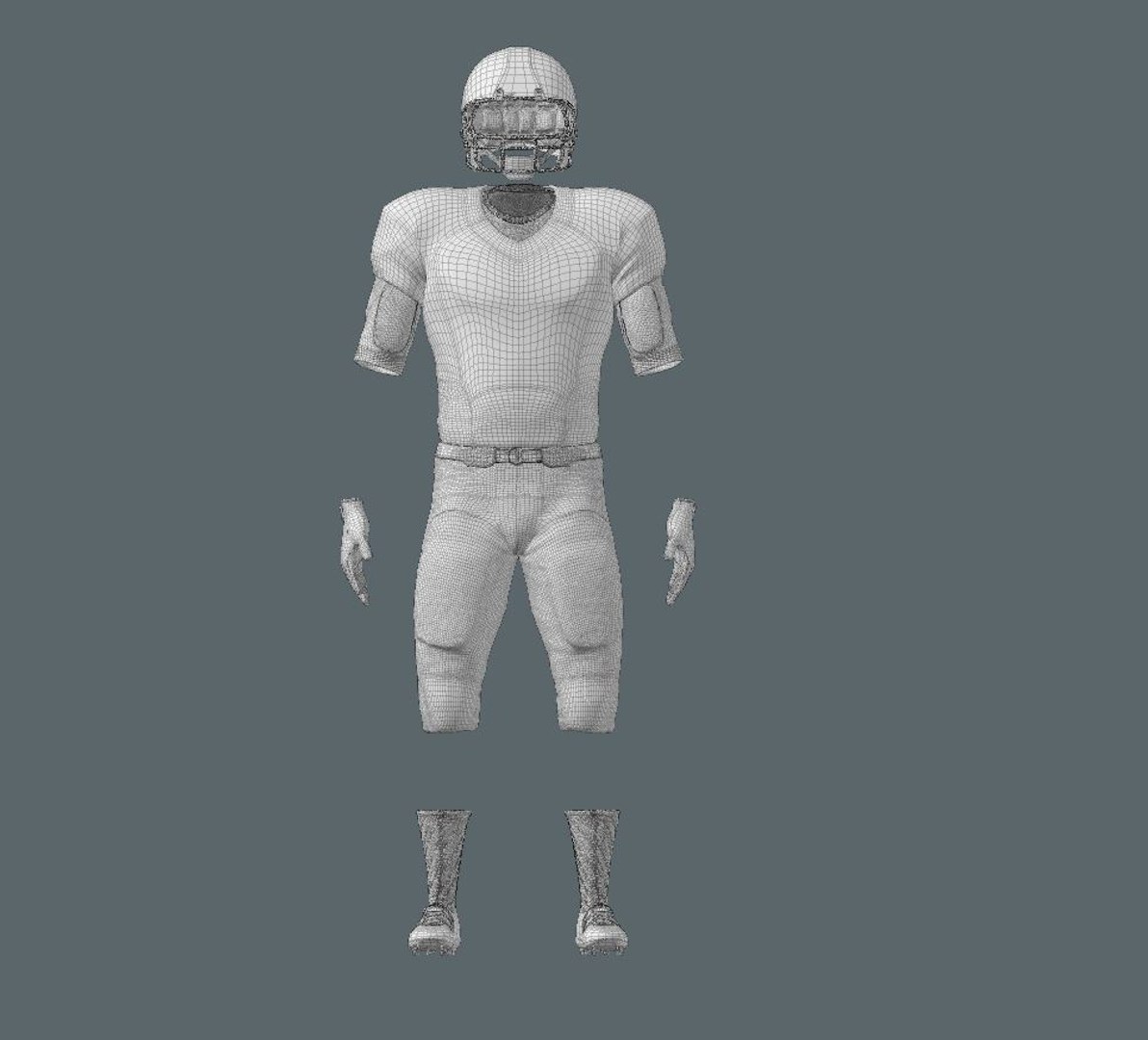 3D American Football Uniform Model - TurboSquid 1517710