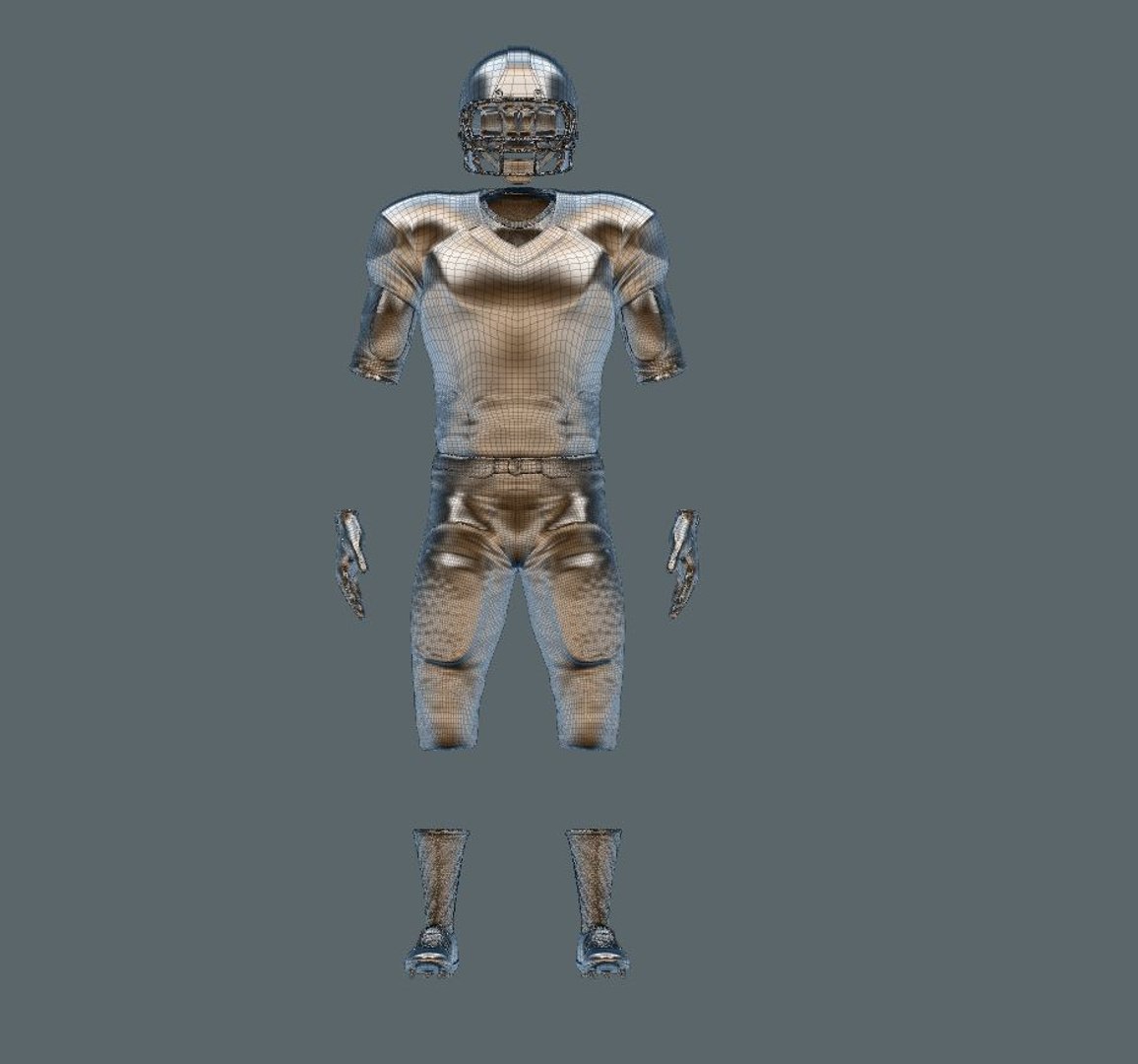 3D American Football Uniform Model - TurboSquid 1517710