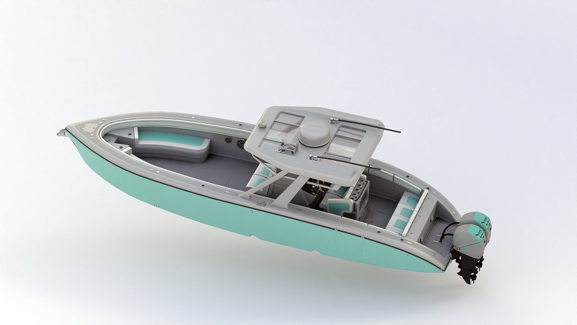 3D Motorboat Model - TurboSquid 2290410