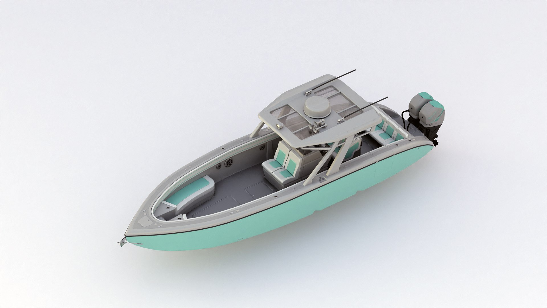3D Motorboat Model - TurboSquid 2290410