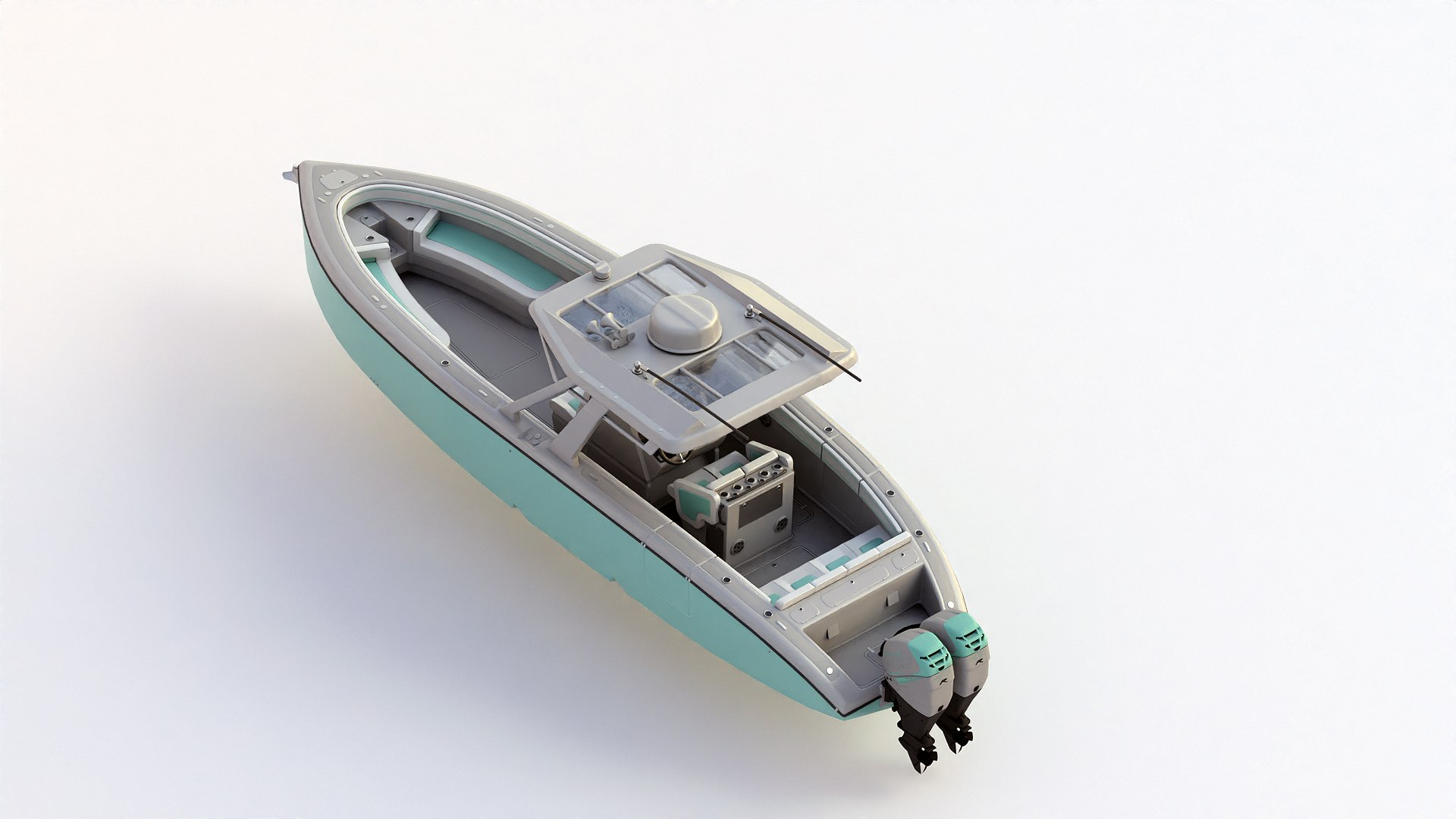 3D Motorboat Model - TurboSquid 2290410