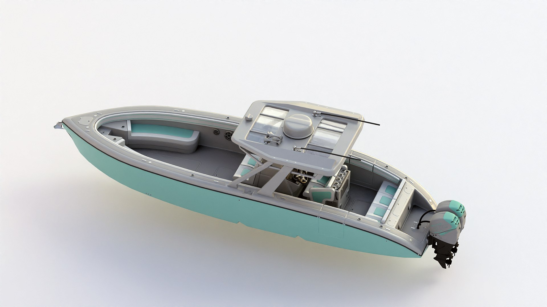 3D Motorboat Model - TurboSquid 2290410