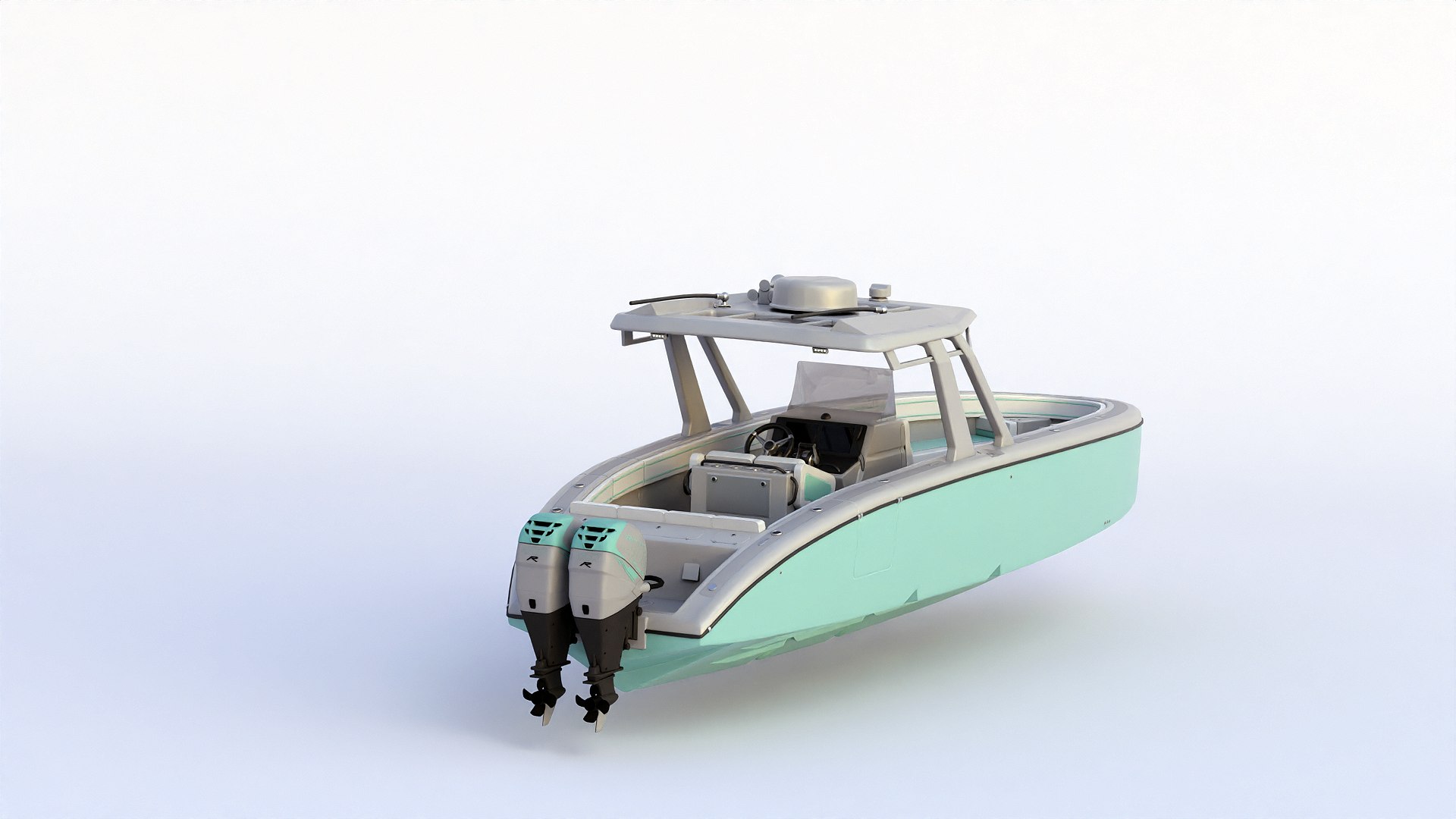 3D Motorboat Model - TurboSquid 2290410