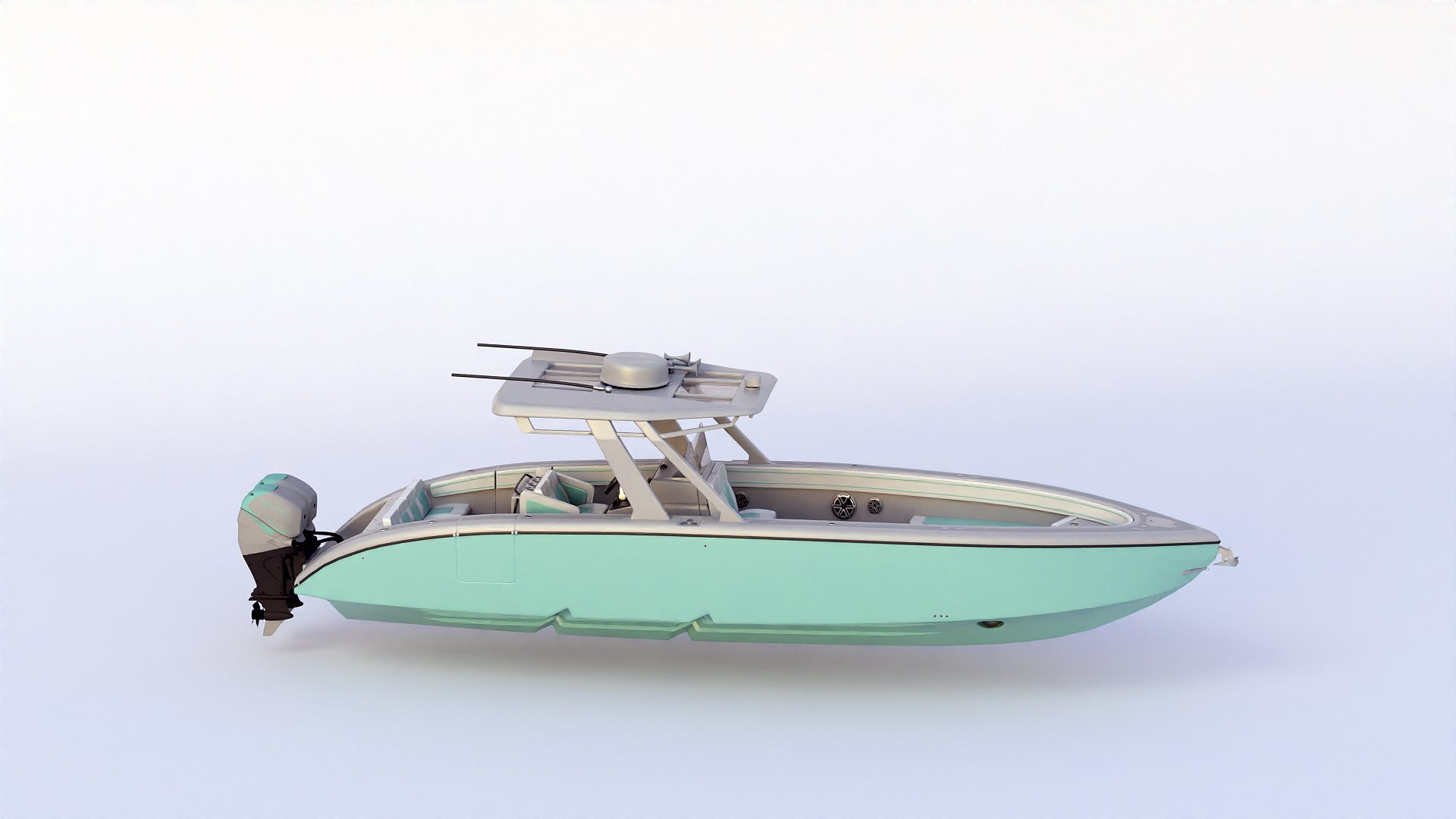3D Motorboat Model - TurboSquid 2290410